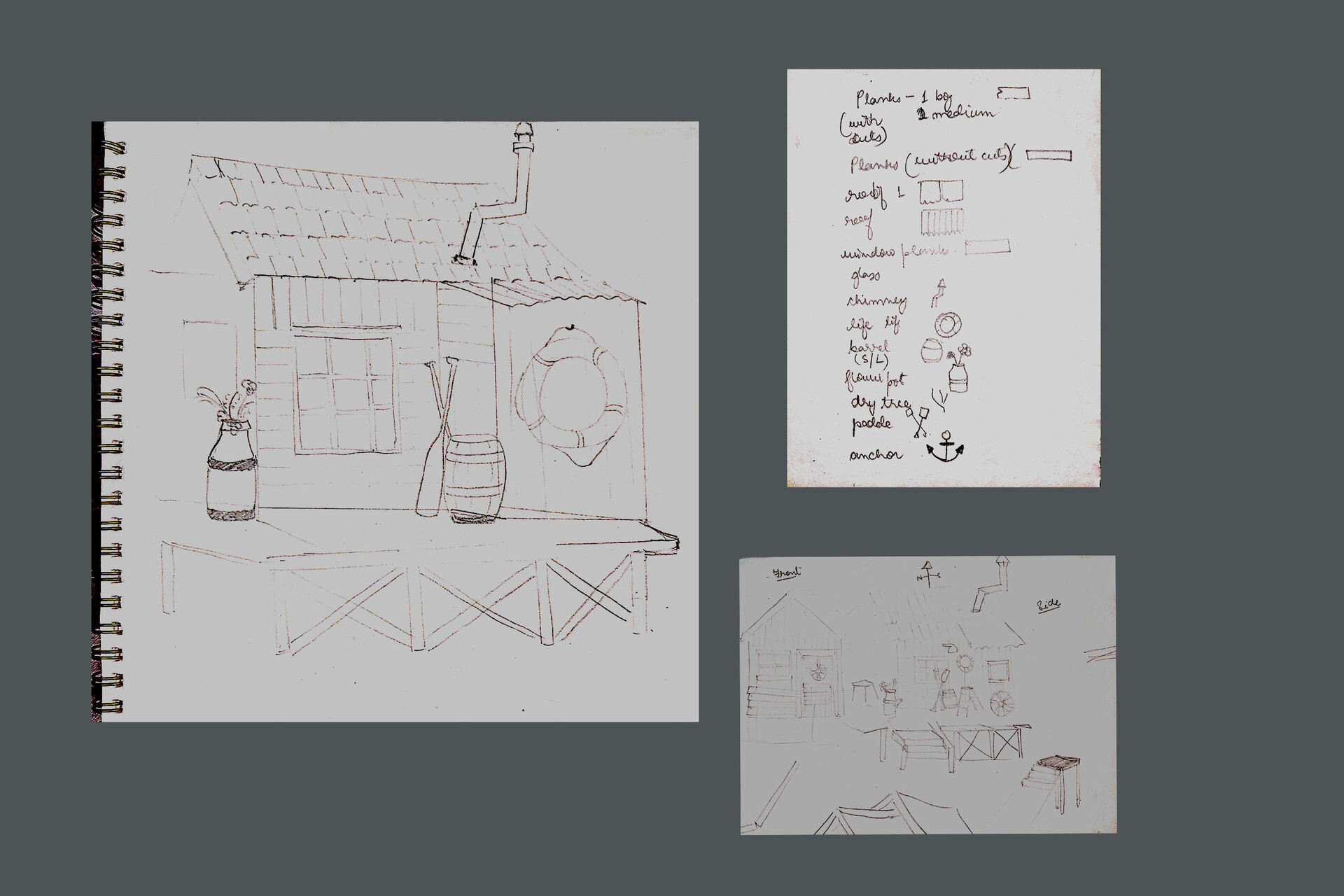 Varsha Sharma - Beachside Fisherman's Shack Diorama