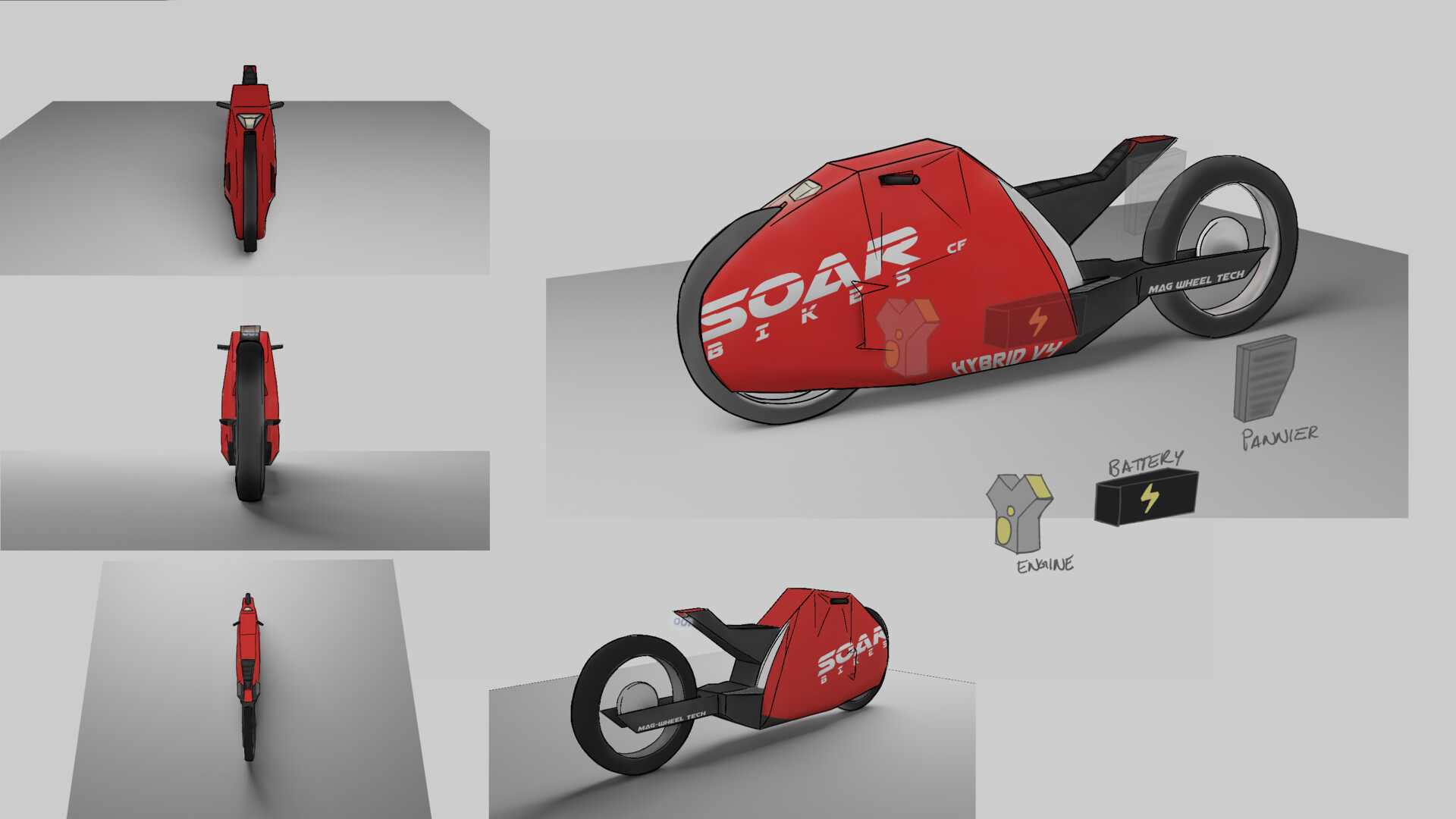 ArtStation - Near Future Delivery Driver: Bikes