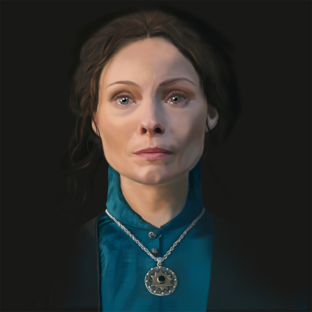 ArtStation - Portrait study 6. Tissaia de Vries. MyAnna Buring. Witcher ...