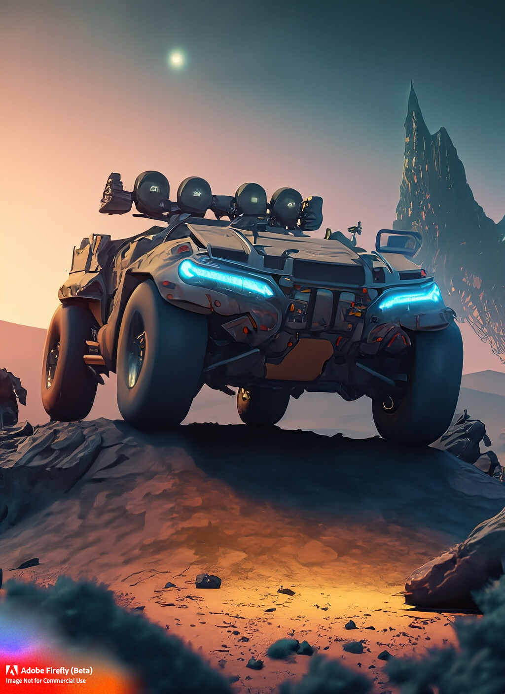 ArtStation - Sci-fi Vehicles on an Alien planet- An 'AI' Concept Art ...