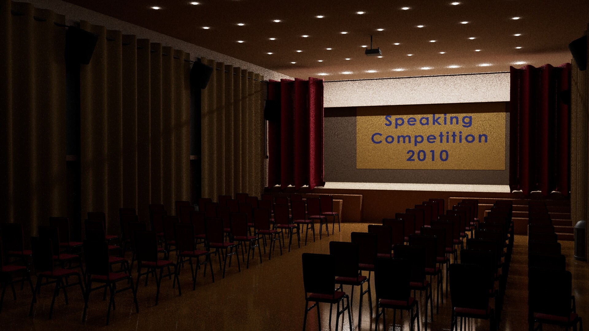 ArtStation - FYP - Malaysian Style School Hall