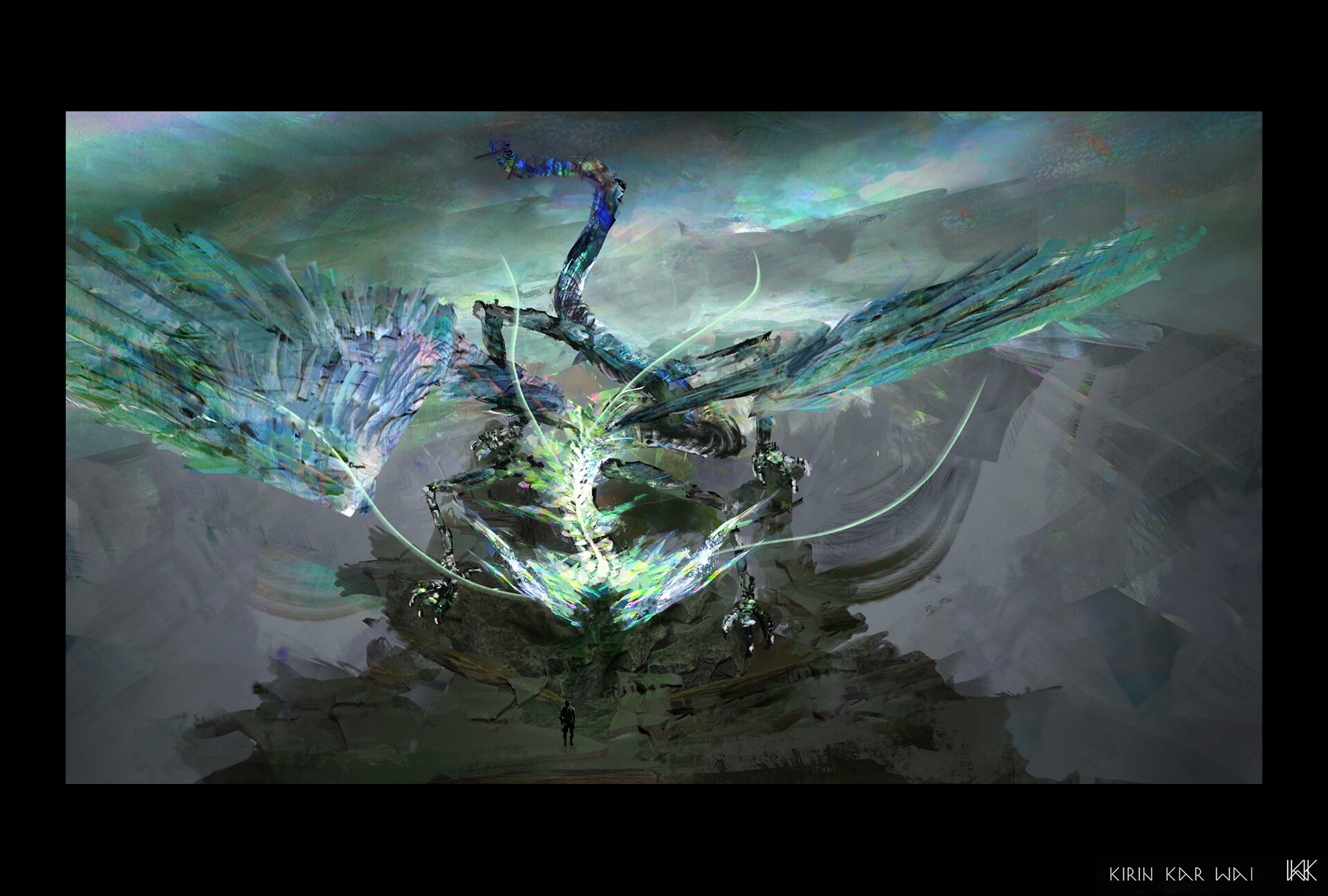ArtStation - Divine Anathema - 99 colored Parrot Dragon - Miheng