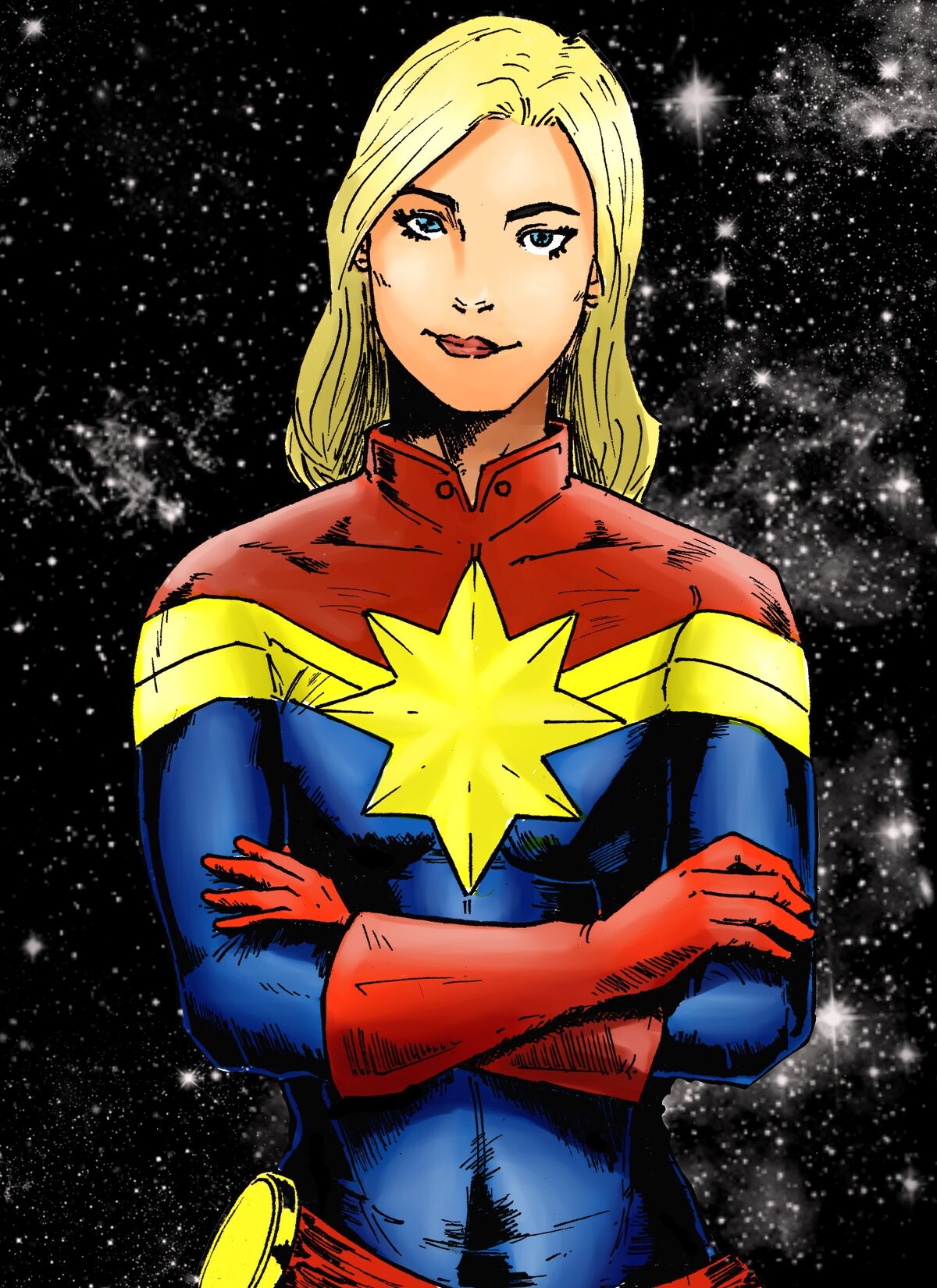 ArtStation - Captain Marvel Carol Danvers Fanart