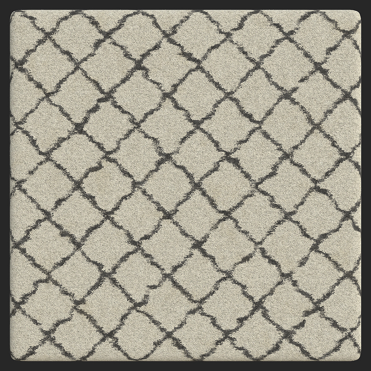 TextureCan - Beige Rug (Carpet) with Brown Zigzag Diamond Pattern (FREE ...