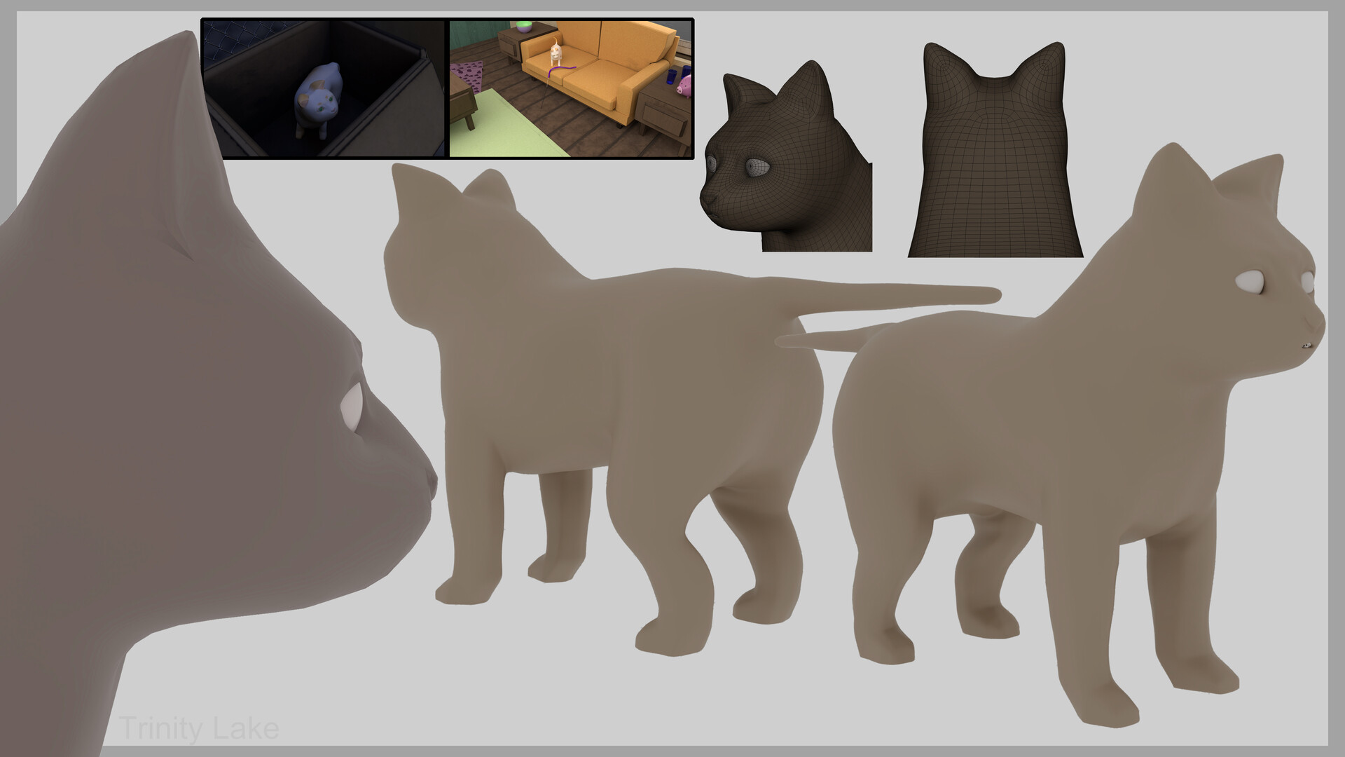 Trinity Lake - It Belongs to You - Short Film Cat Character Model