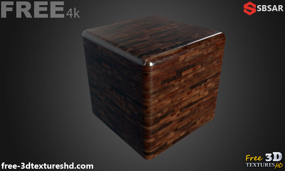 PBR Textures Free Download - Dark Red Wood Floor Parquet PBR Textures Generator Substance SBSAR ...