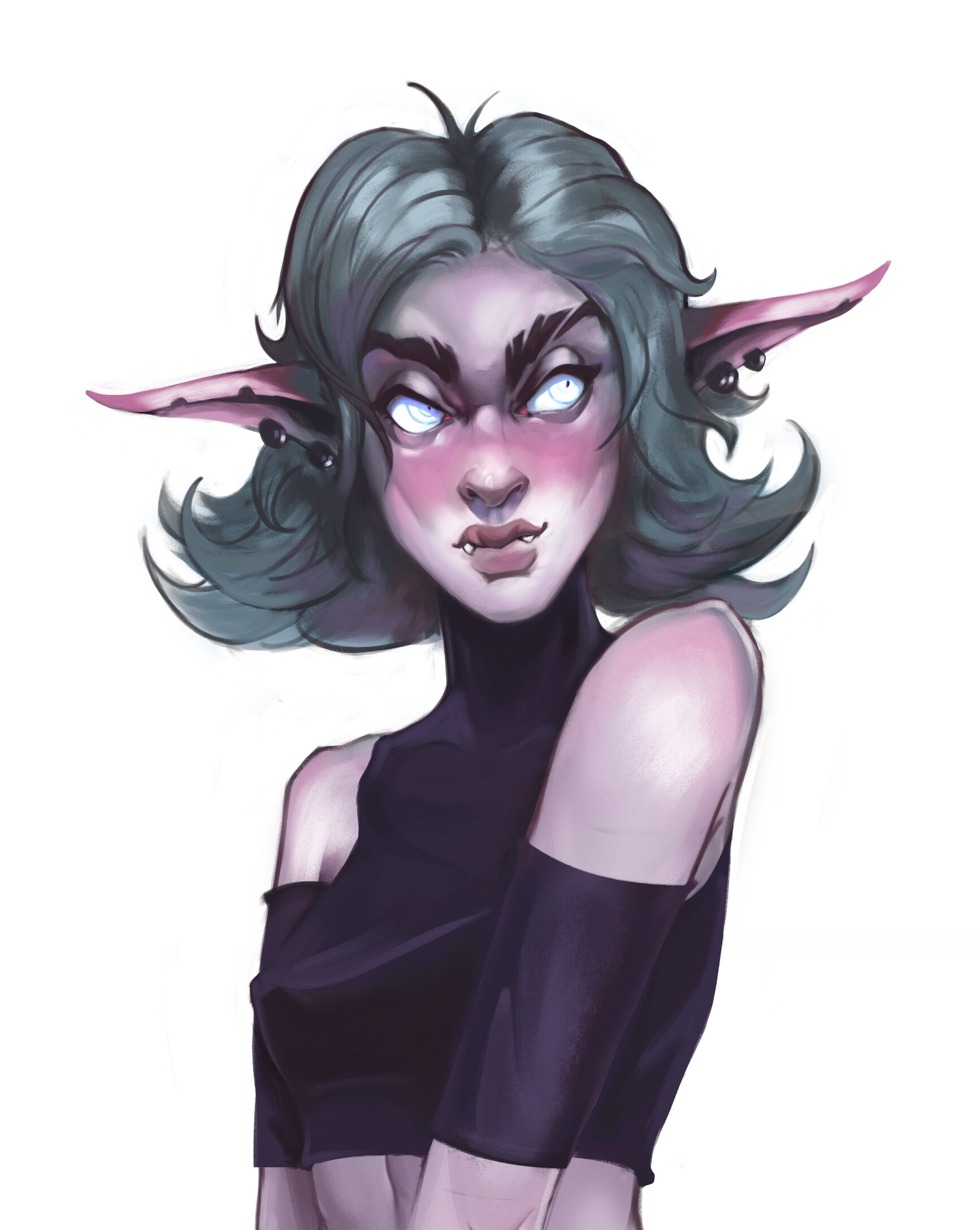 ArtStation - Night Elf portrait