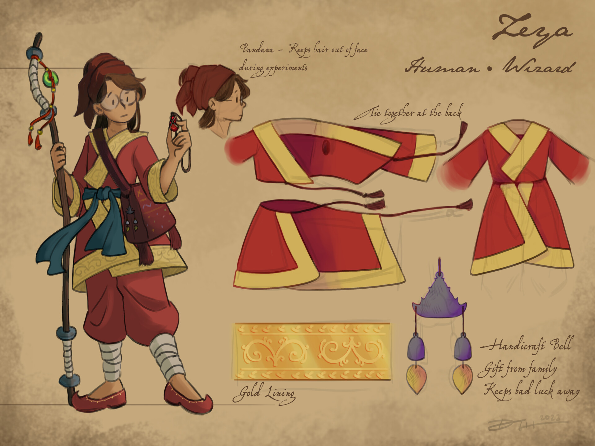 ArtStation - Zeya - DnD Character Sheet