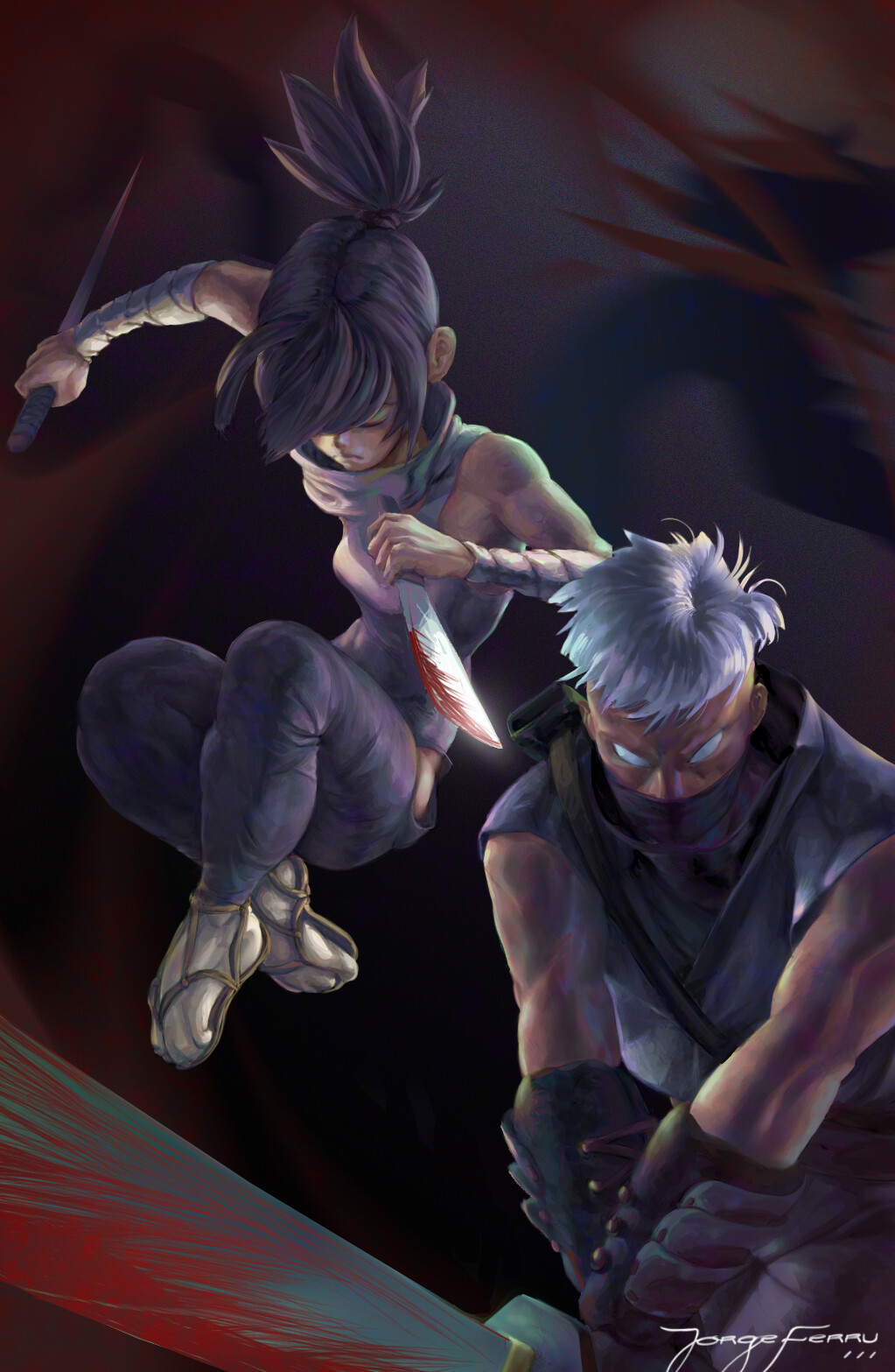 ArtStation - Ayame and Rikimaru