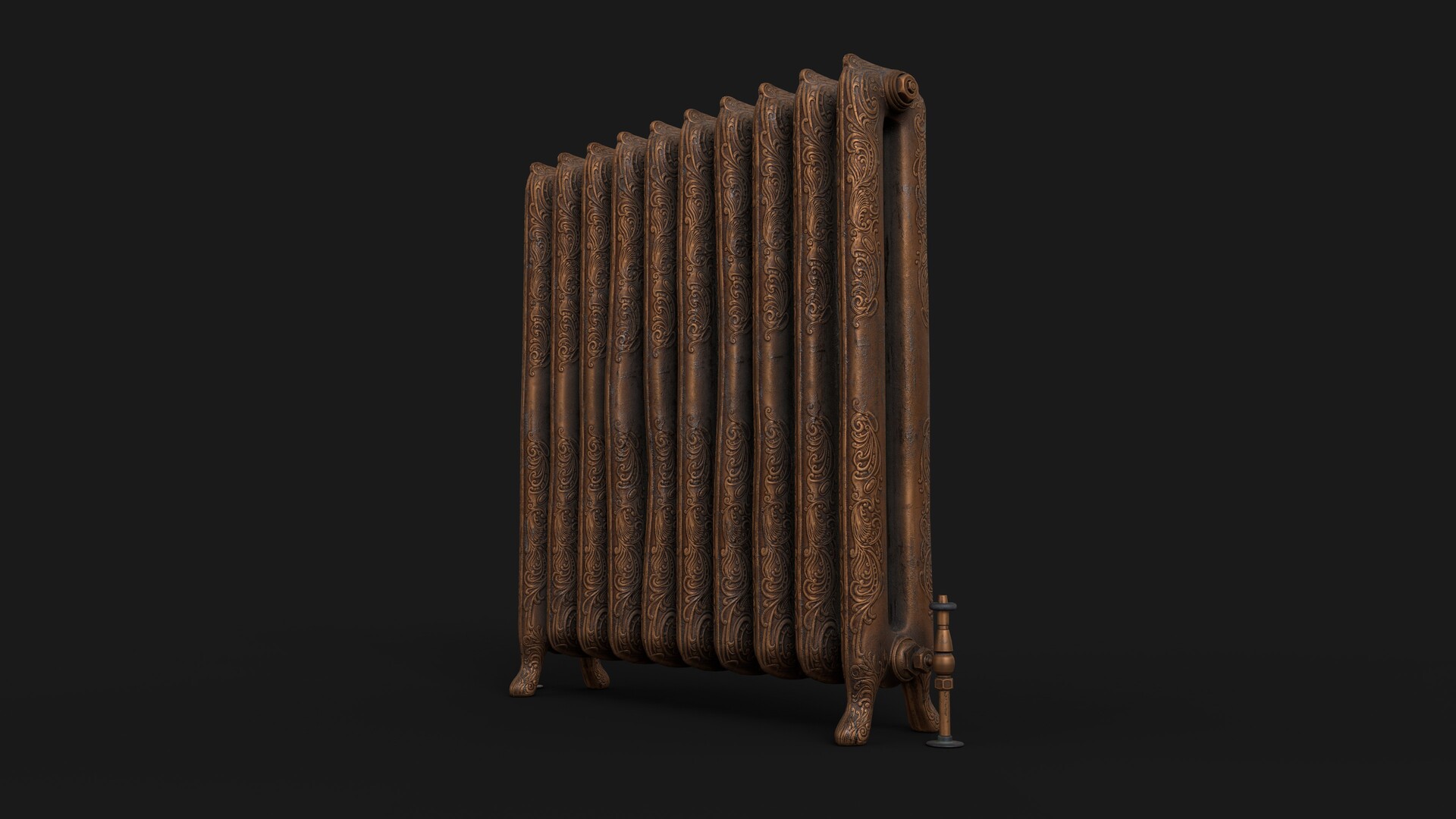ArtStation - Vintage iron radiator