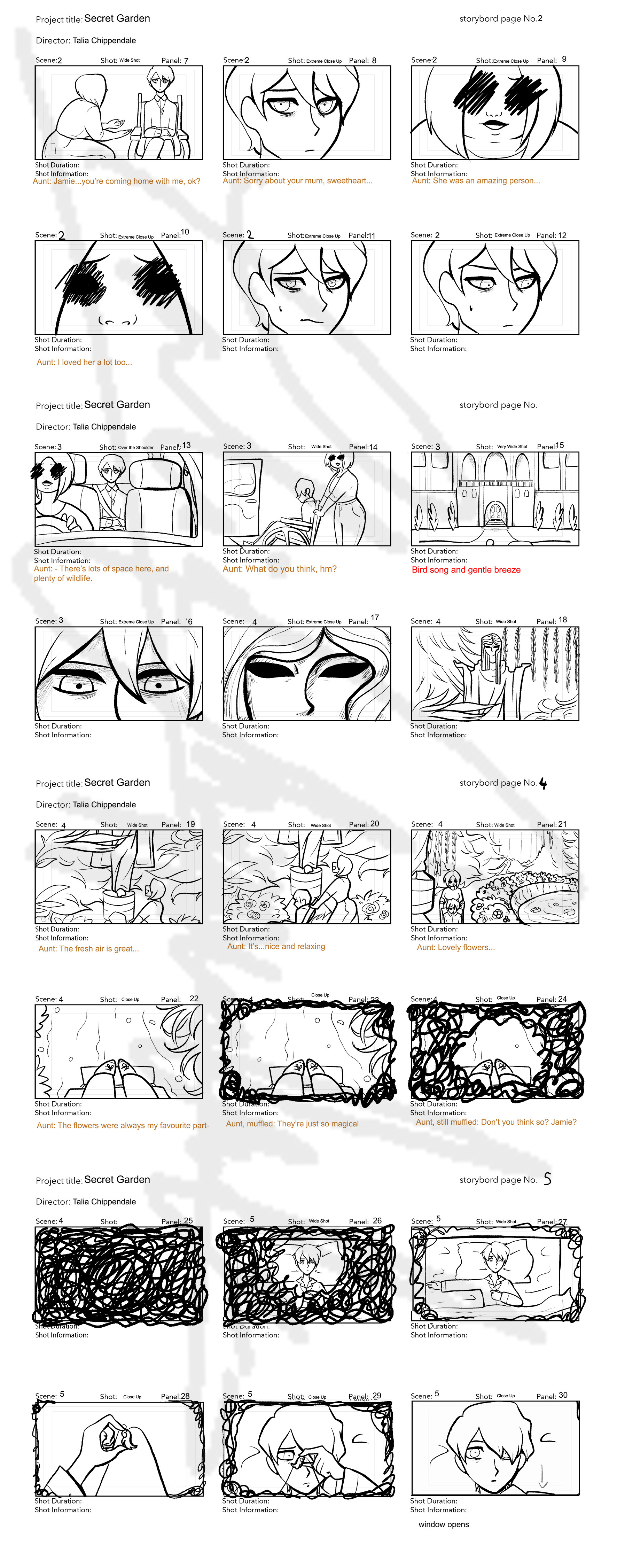 ArtStation - Grief- Sample Storyboards