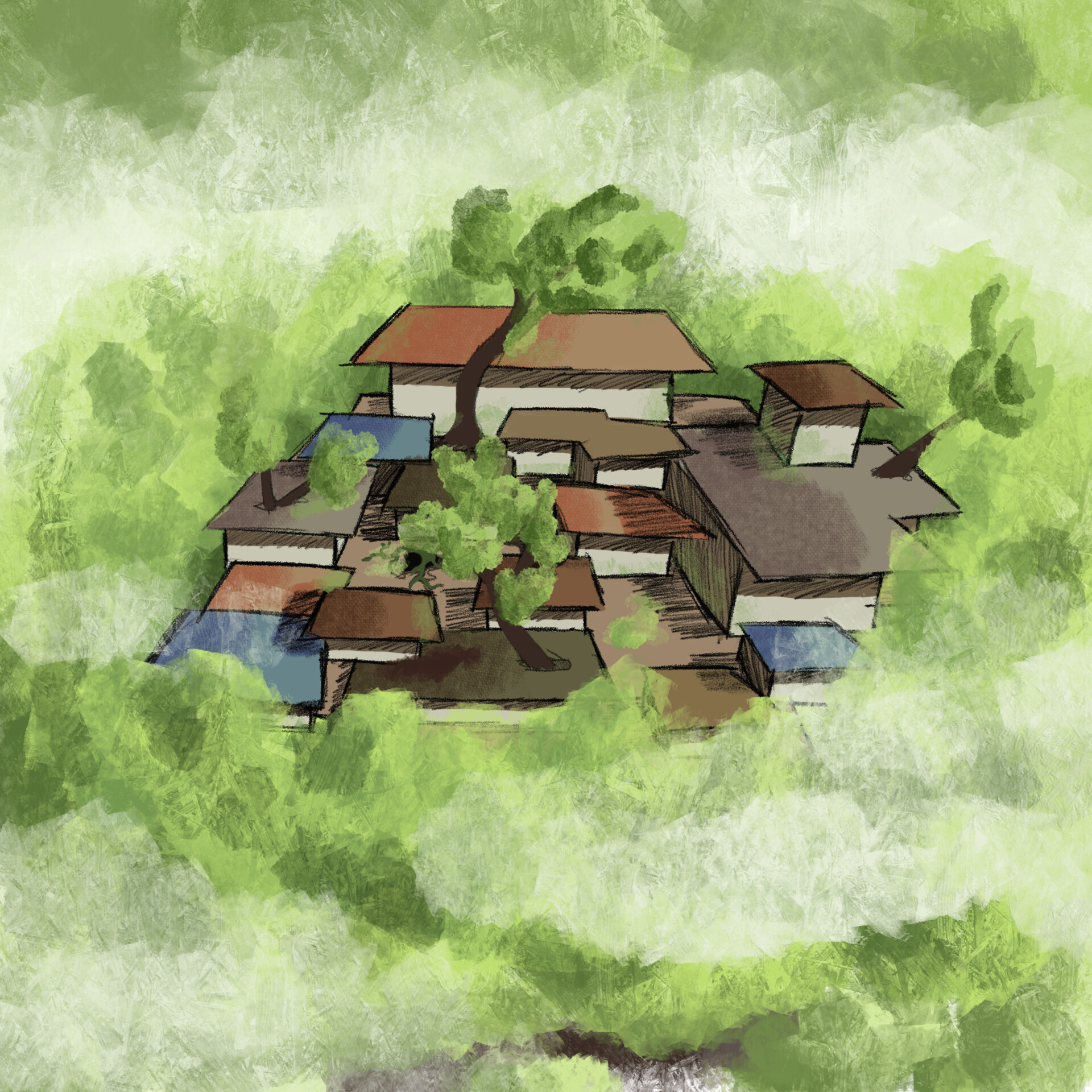 ArtStation - Half a world environment