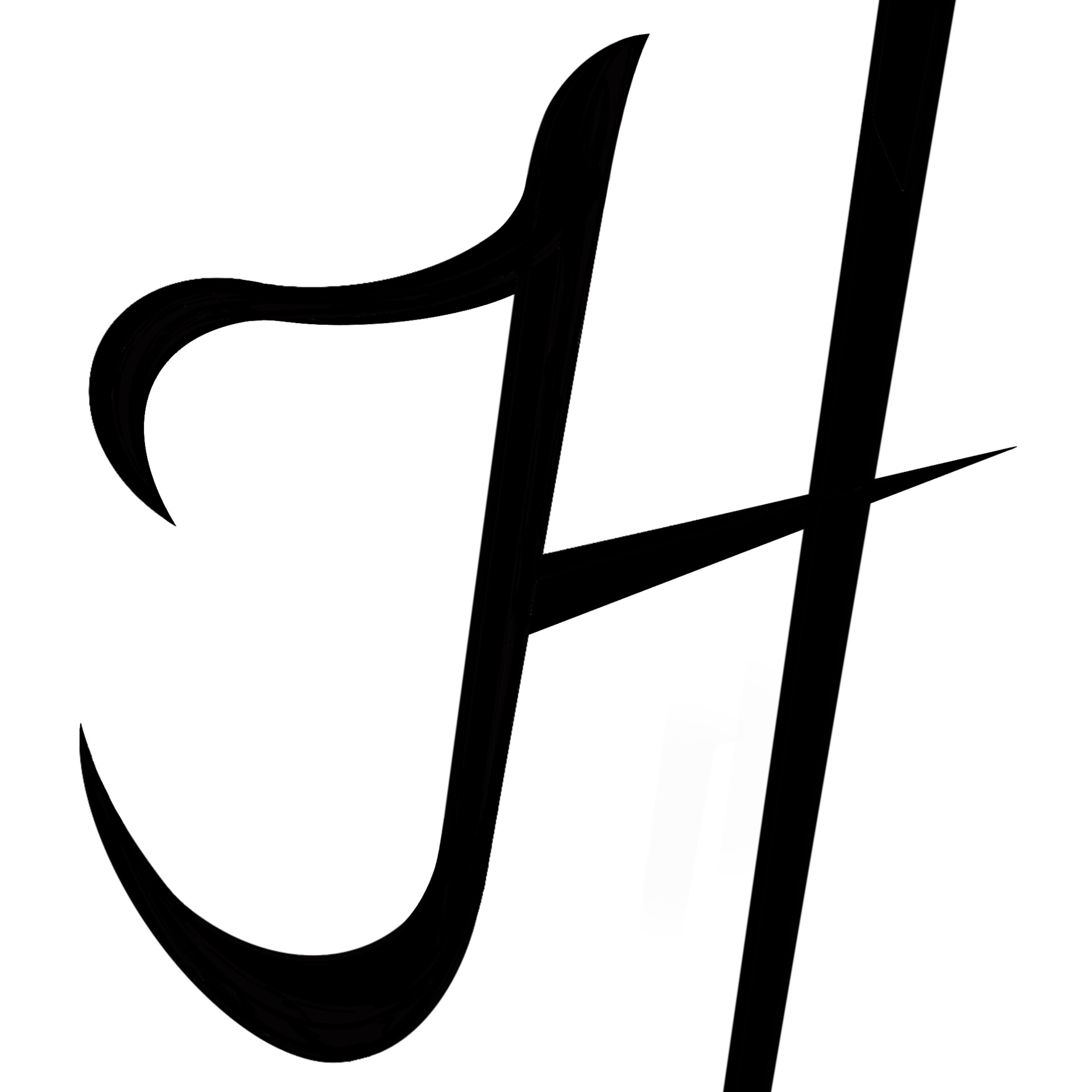 Fancy Cursive H
