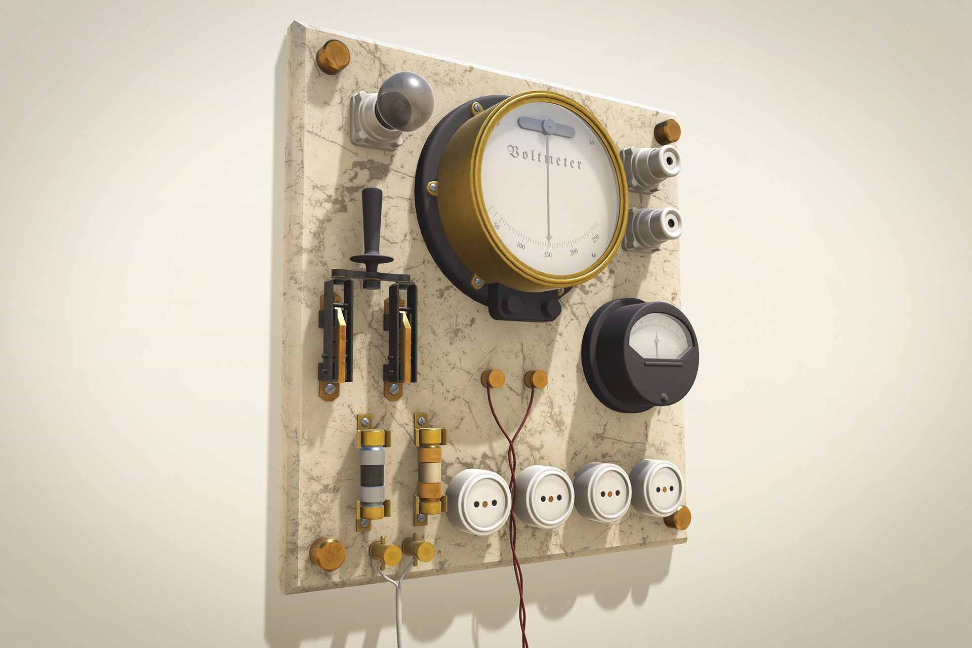 ArtStation - Vintage Electrical Stuff | Electrical Panel