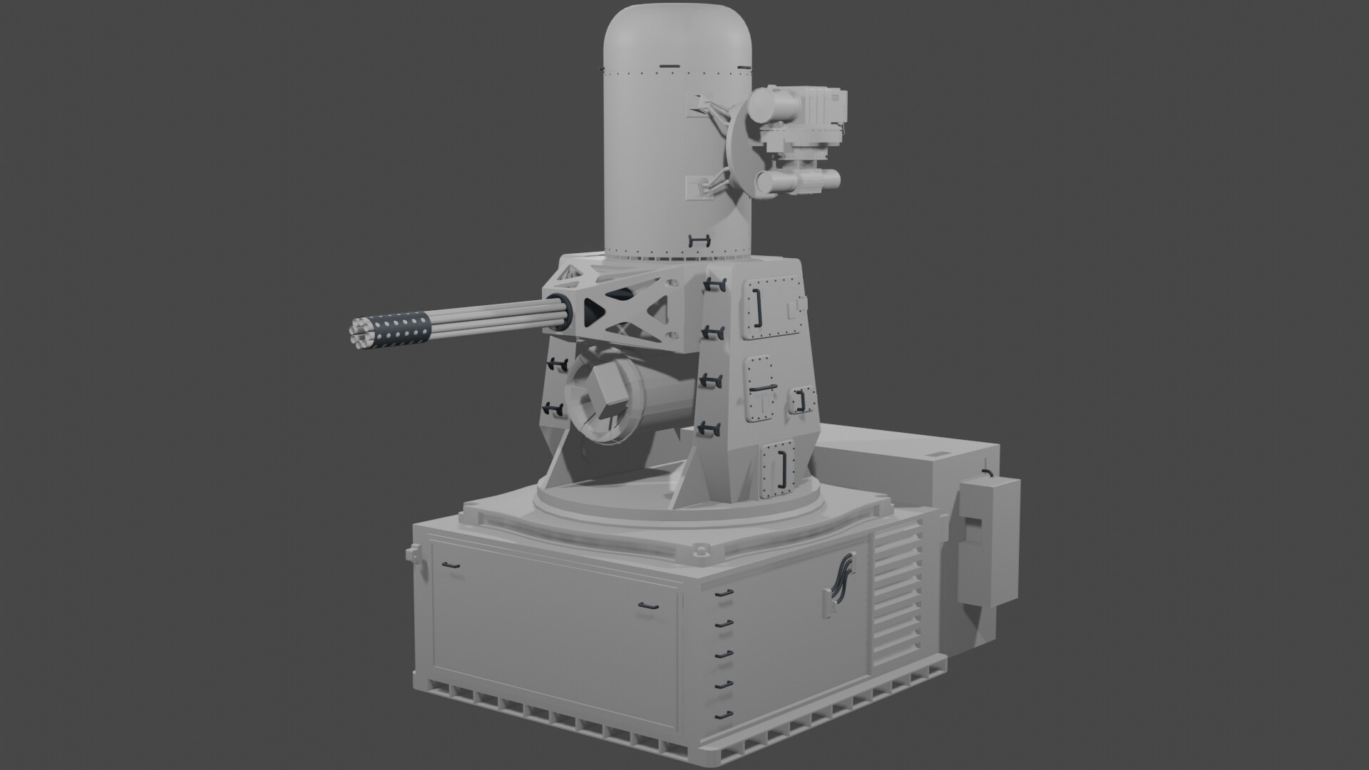 ArtStation - CWIS anti-air gun.