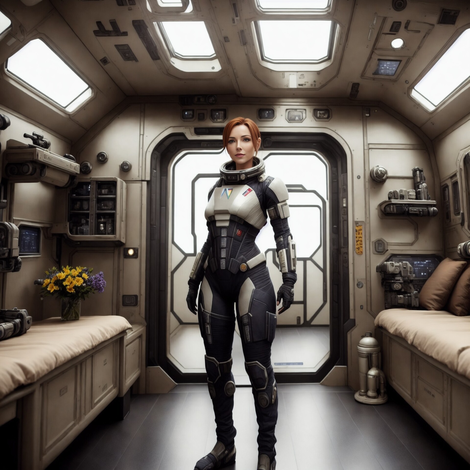 ArtStation - Woman In Crew Quarters