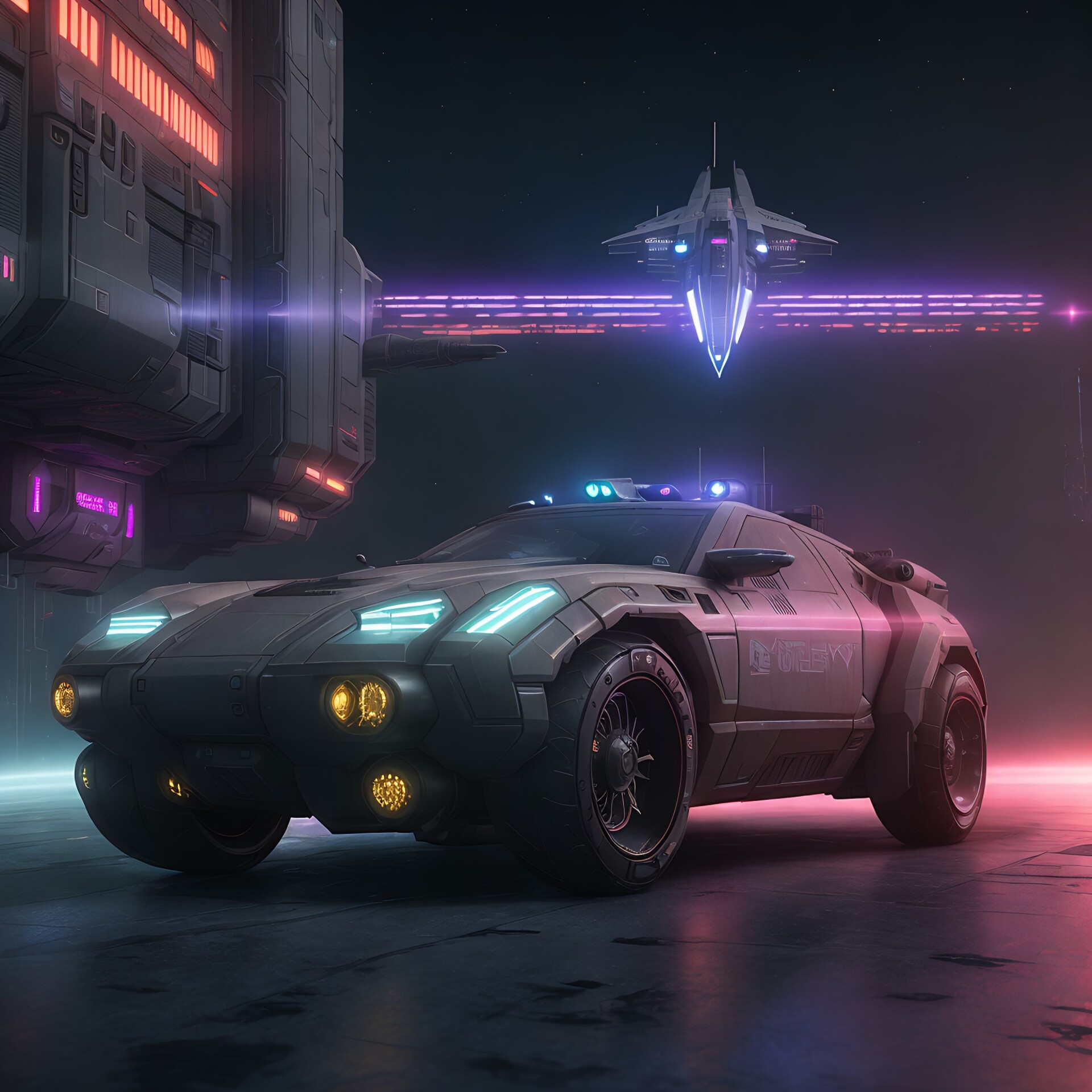 ArtStation - Futuristic Car Concept Art