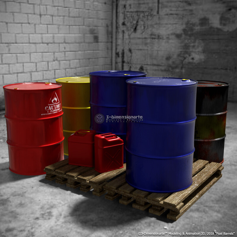 ArtStation - Fuel Barrels