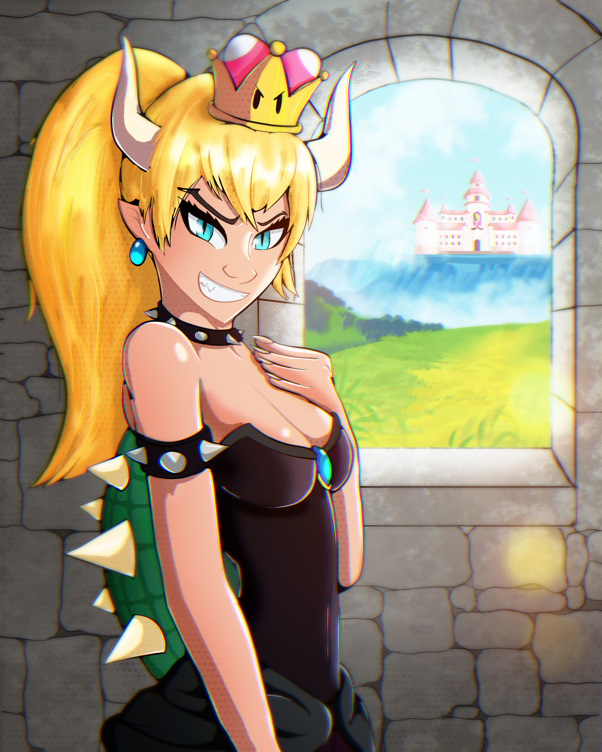 Artstation Bowsette Fanart The Chalkeaters