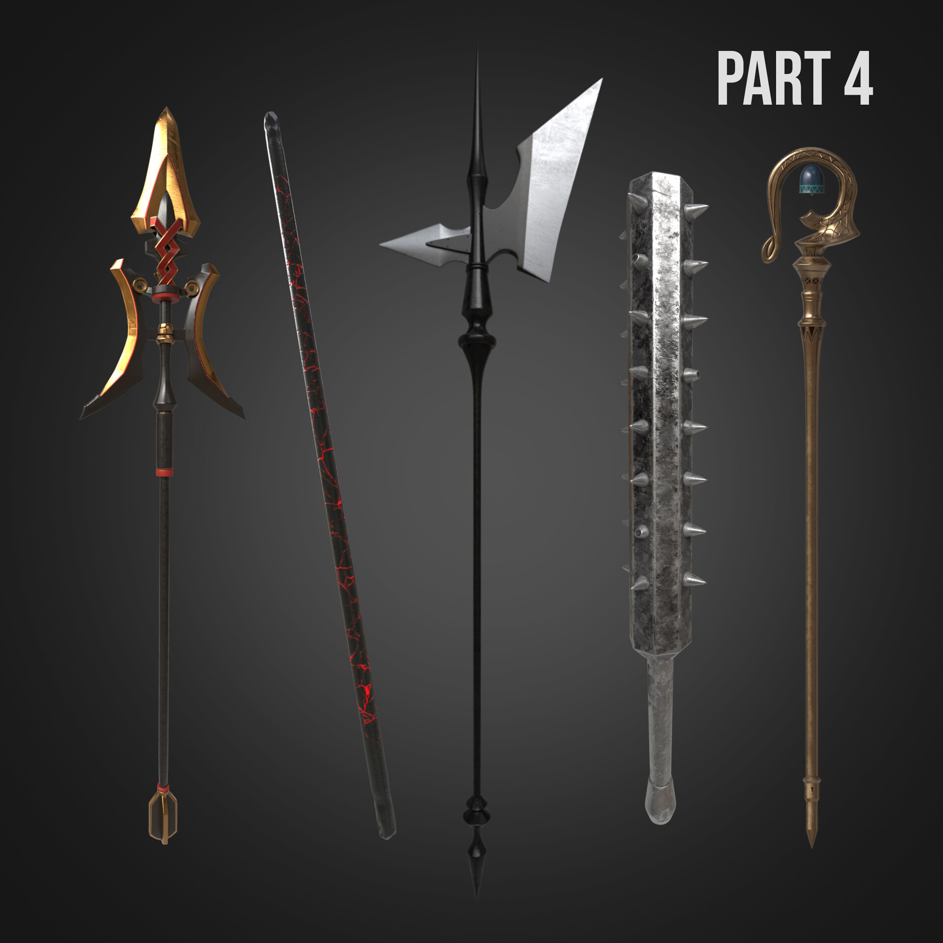 ArtStation - 30 Days of modeling weapons from F/GO fan art challenge ...