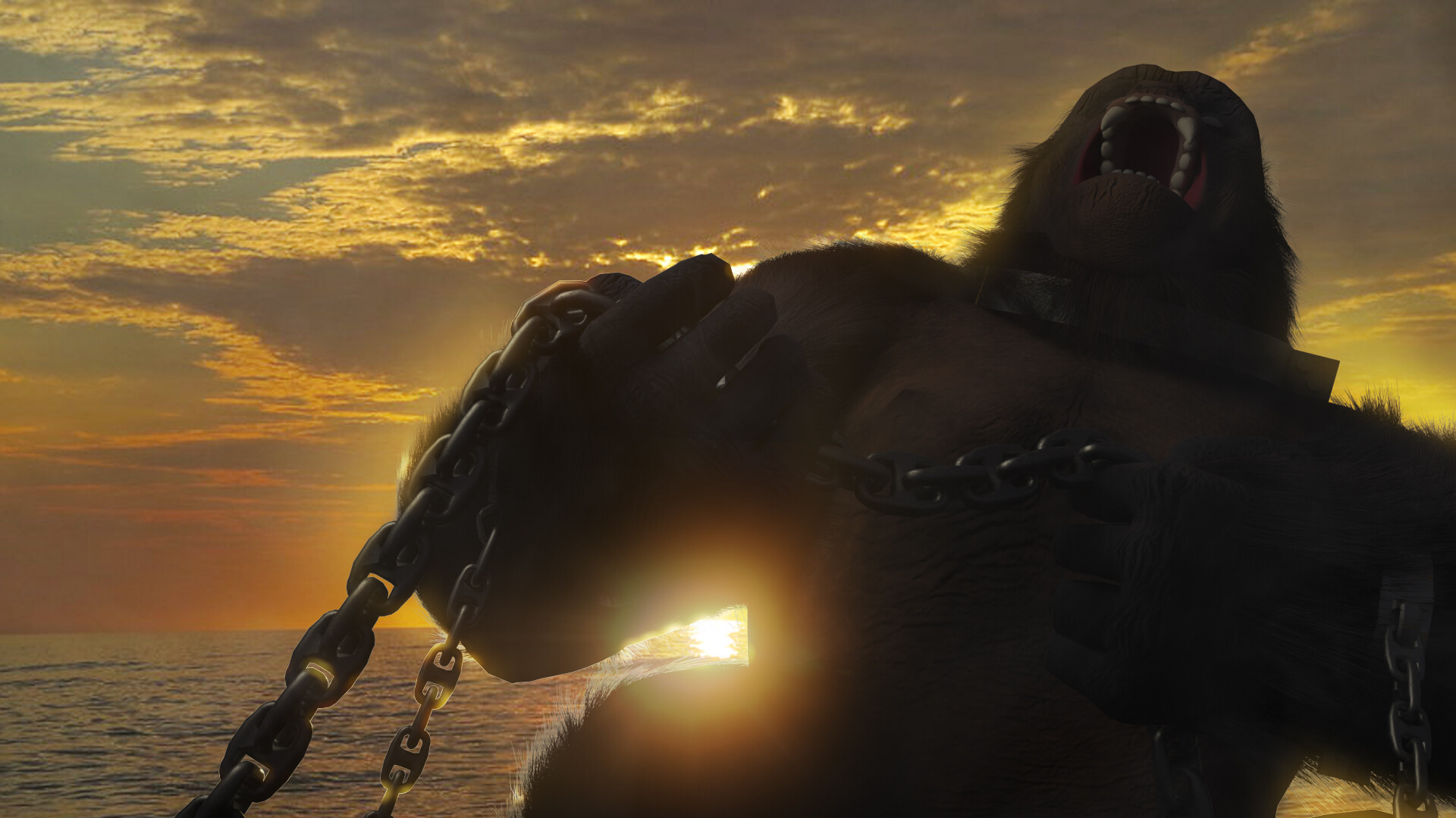 ArtStation - King Kong vs Godzilla CGI