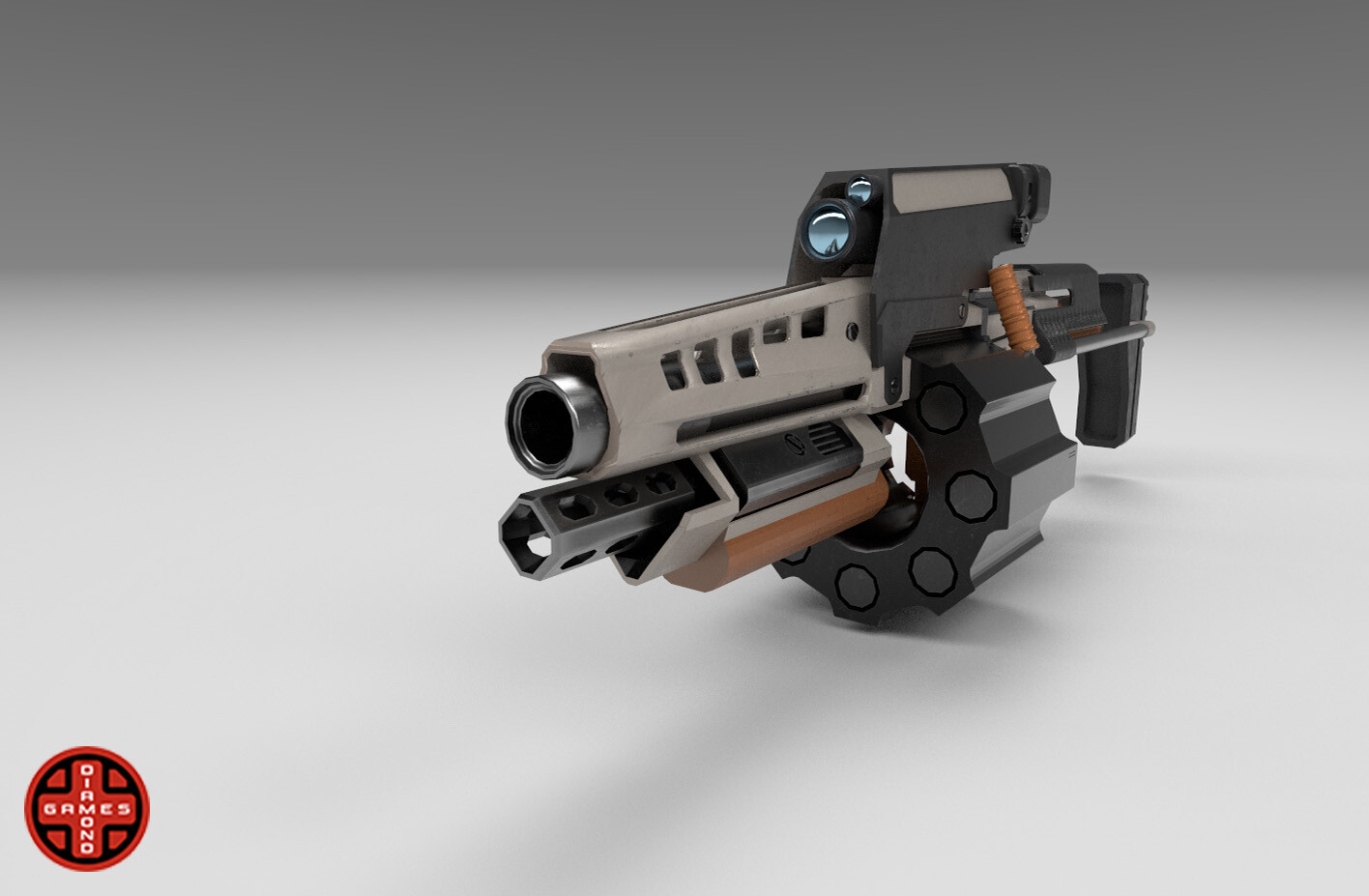 ArtStation - Grenade Launcher - Texturing