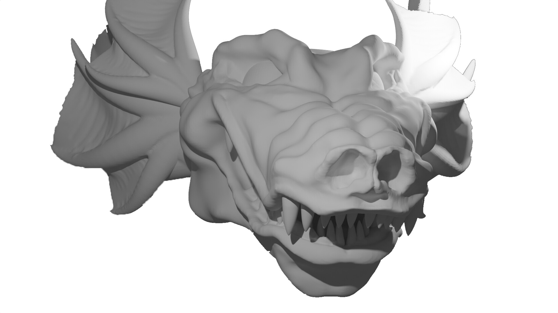 ArtStation - Simple Dragon face