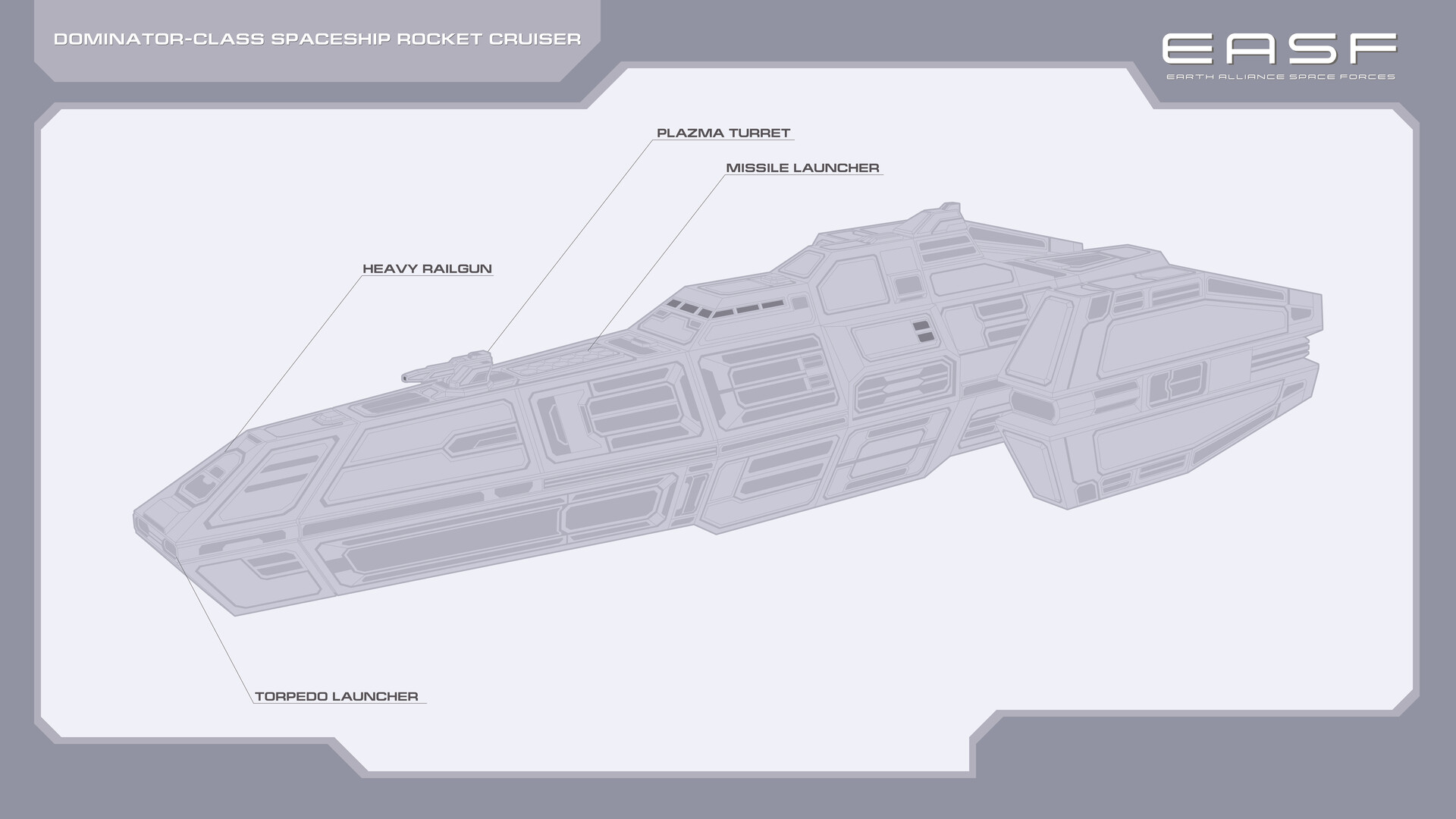 ArtStation - Dominator-class guided missile cruiser SCG