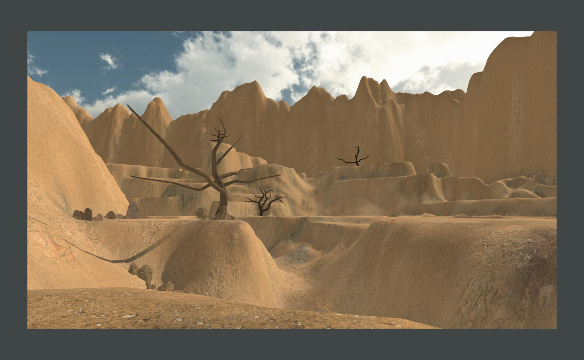 ArtStation - Blockout - Game Desert Level - AMF_JC_3