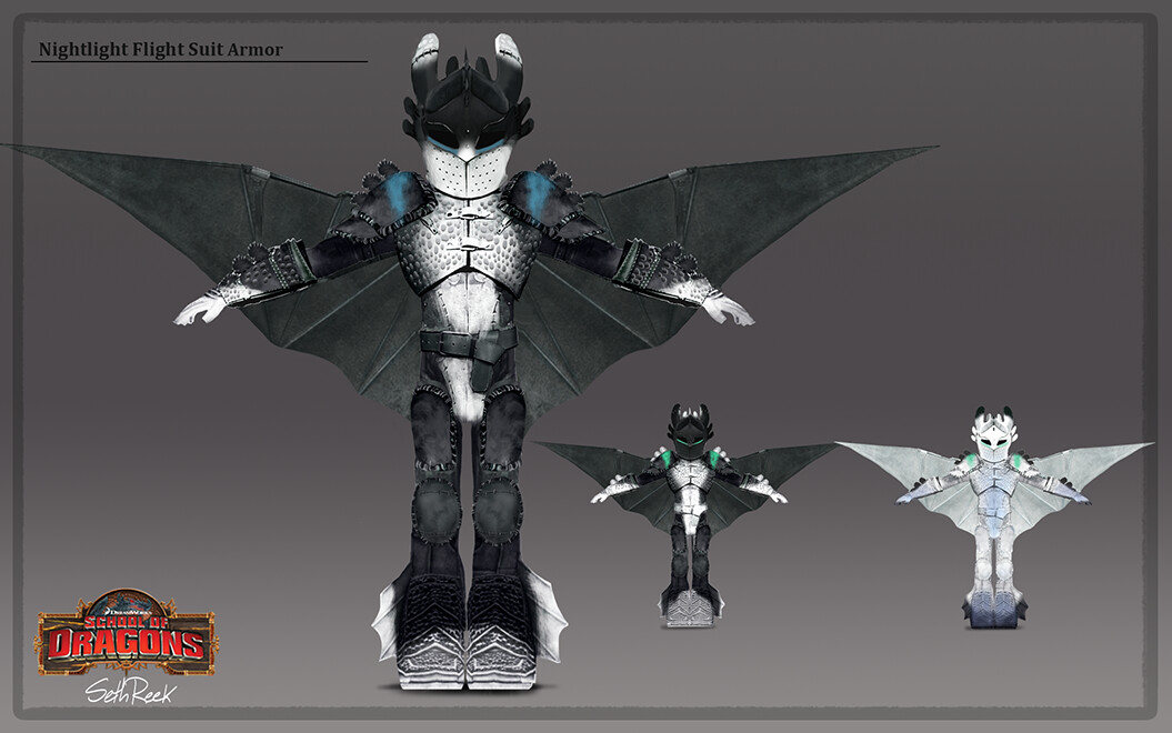 ArtStation - Nightlight Dragon Armor