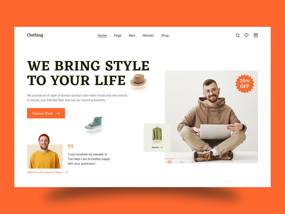 ArtStation - E-Commerce Web Header Design