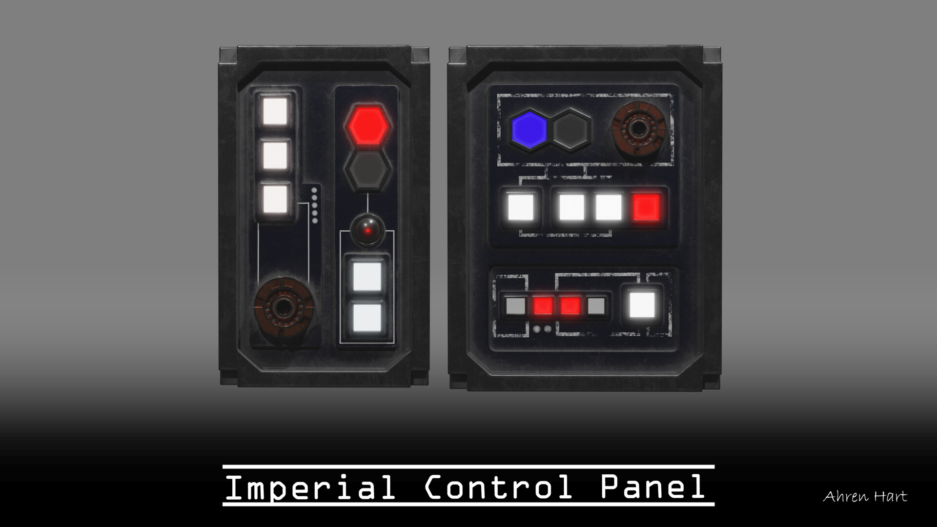 Ahren Hart - Environment Artist - Star Wars Imperial Control Panel