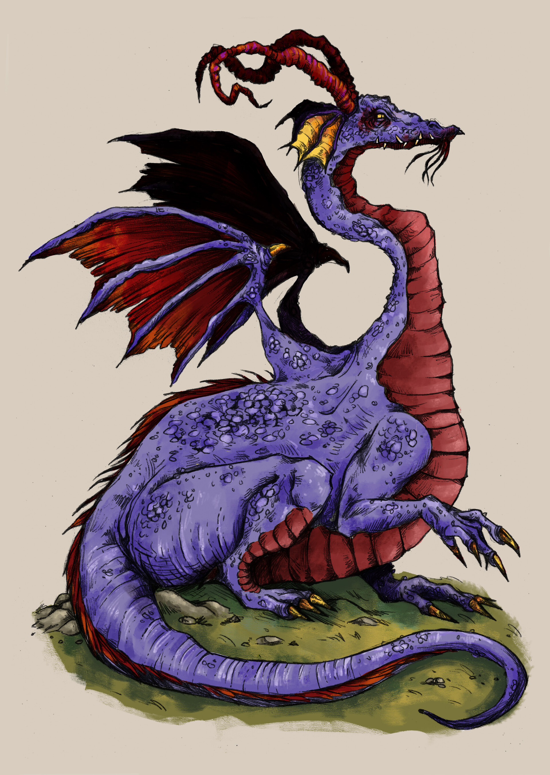 ArtStation - A resting dragon