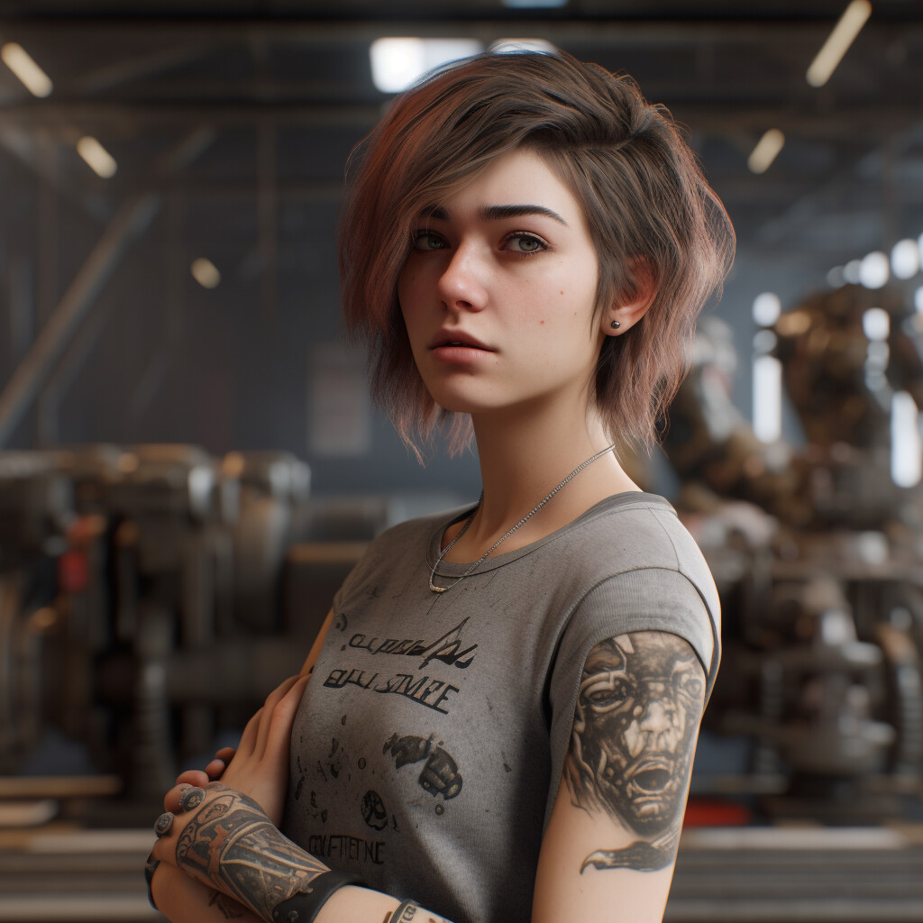 ArtStation - Mechanic Woman II