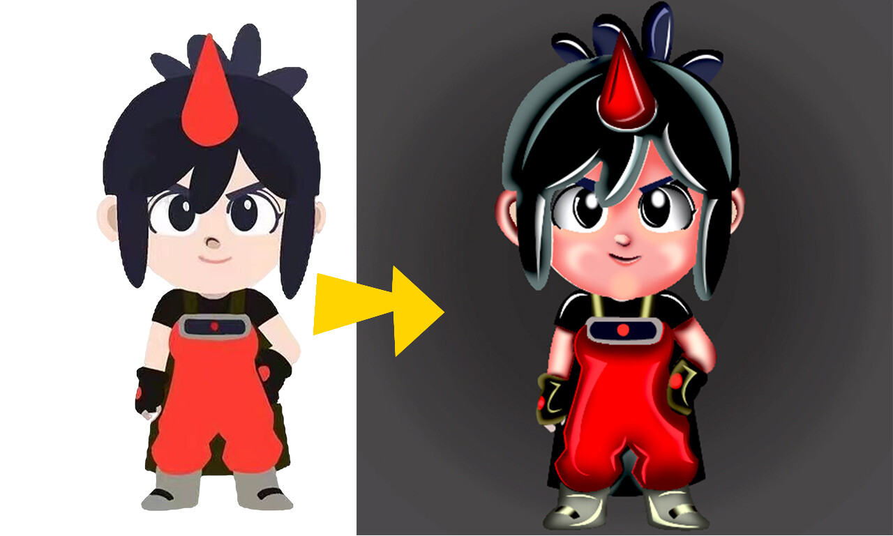 ArtStation - 3d style 2d art