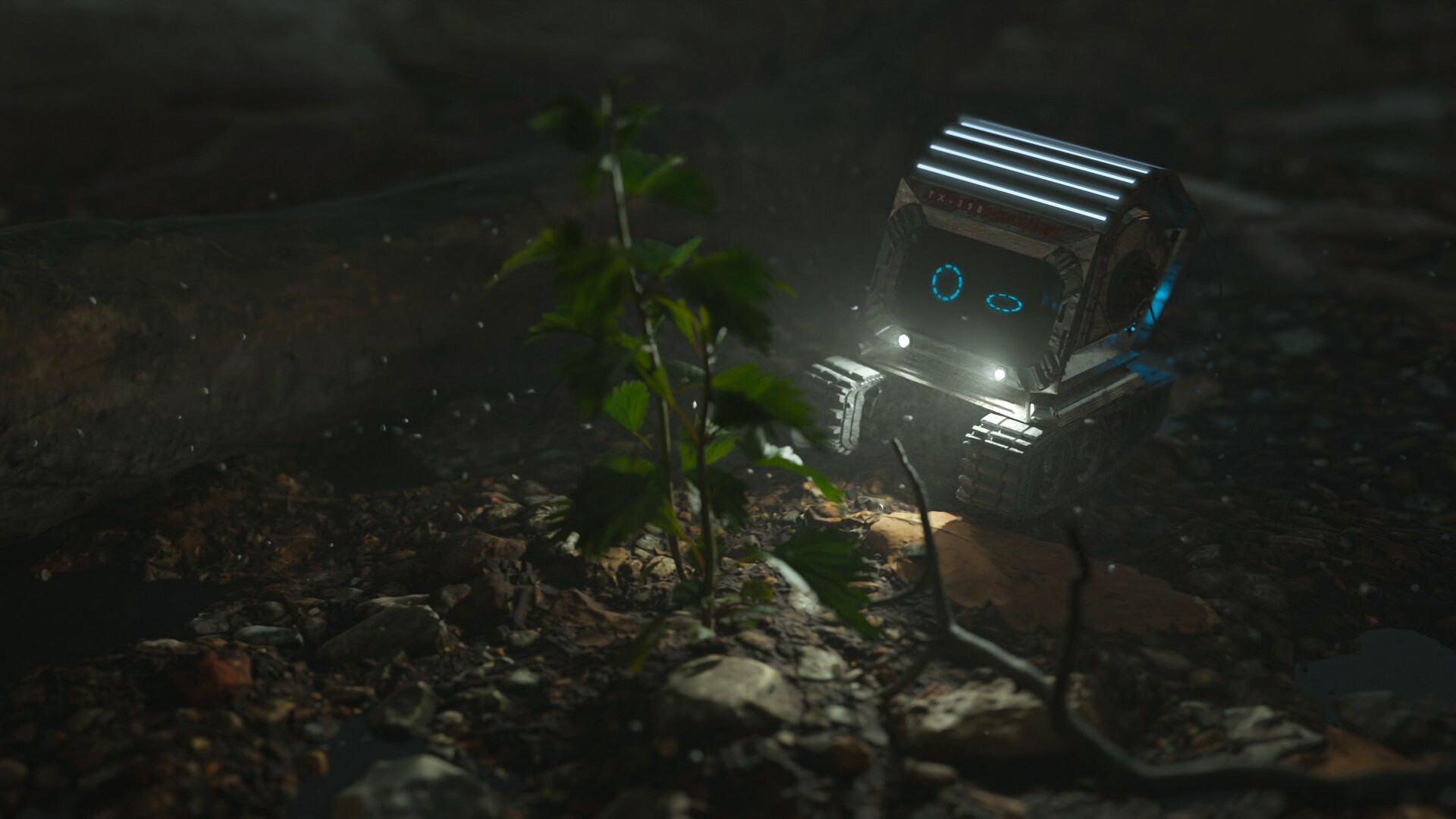 ArtStation - Tx-398 minibot first time meets plant
