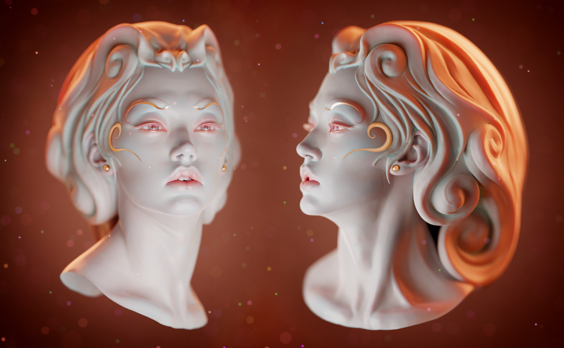 FHNT - Stylization Head Sculpture