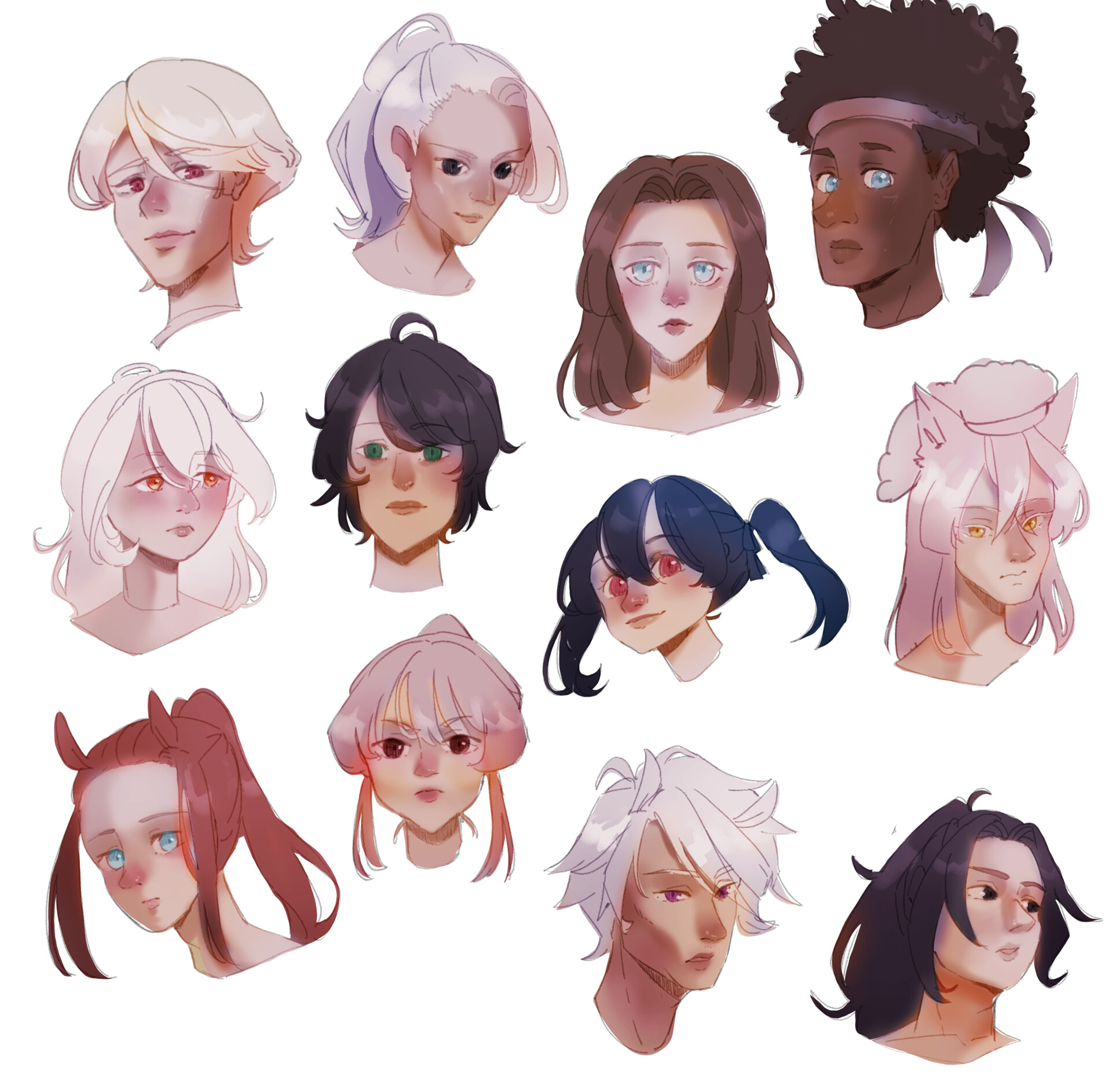 ArtStation - Face variation- original characters