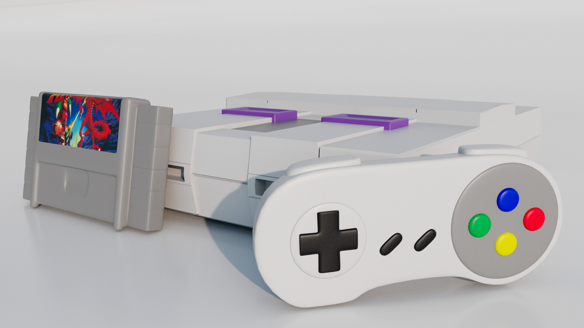 Alexis Feliz Ribera - SNES renders and model