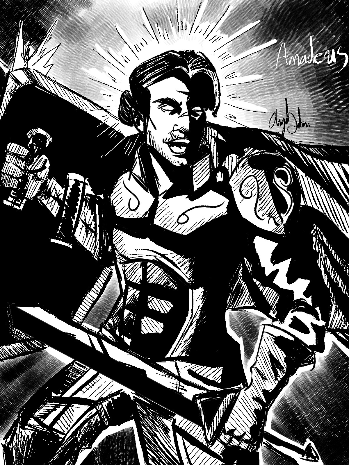 ArtStation - RPG Vol 2 Amadeus Comic (Mike Mignola Style)