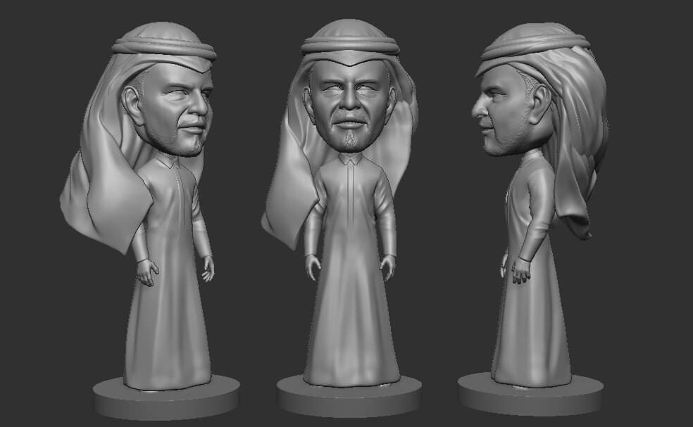 ArtStation - 20cm Bobblehead using Zbrush