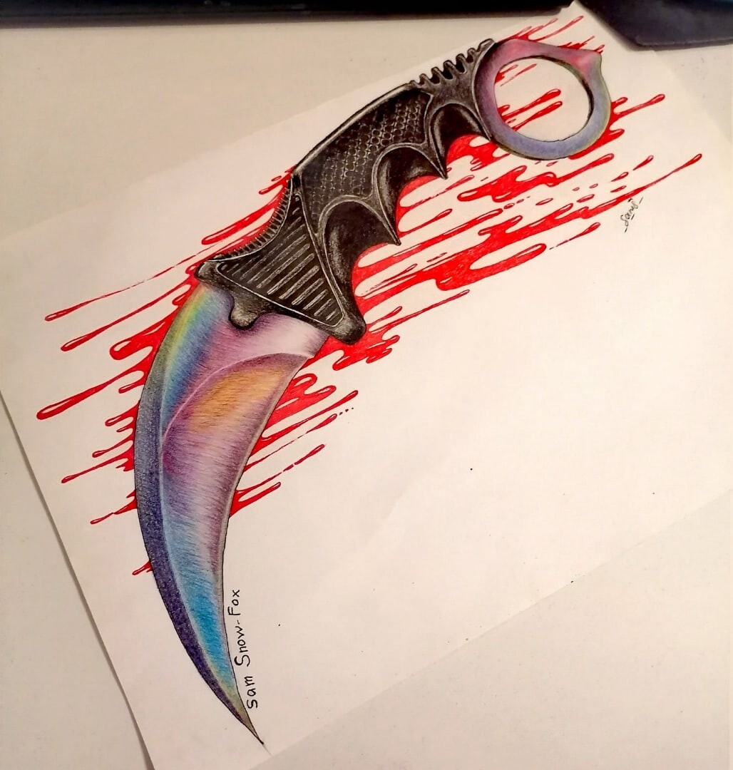 ArtStation - Colored Karambit Knife
