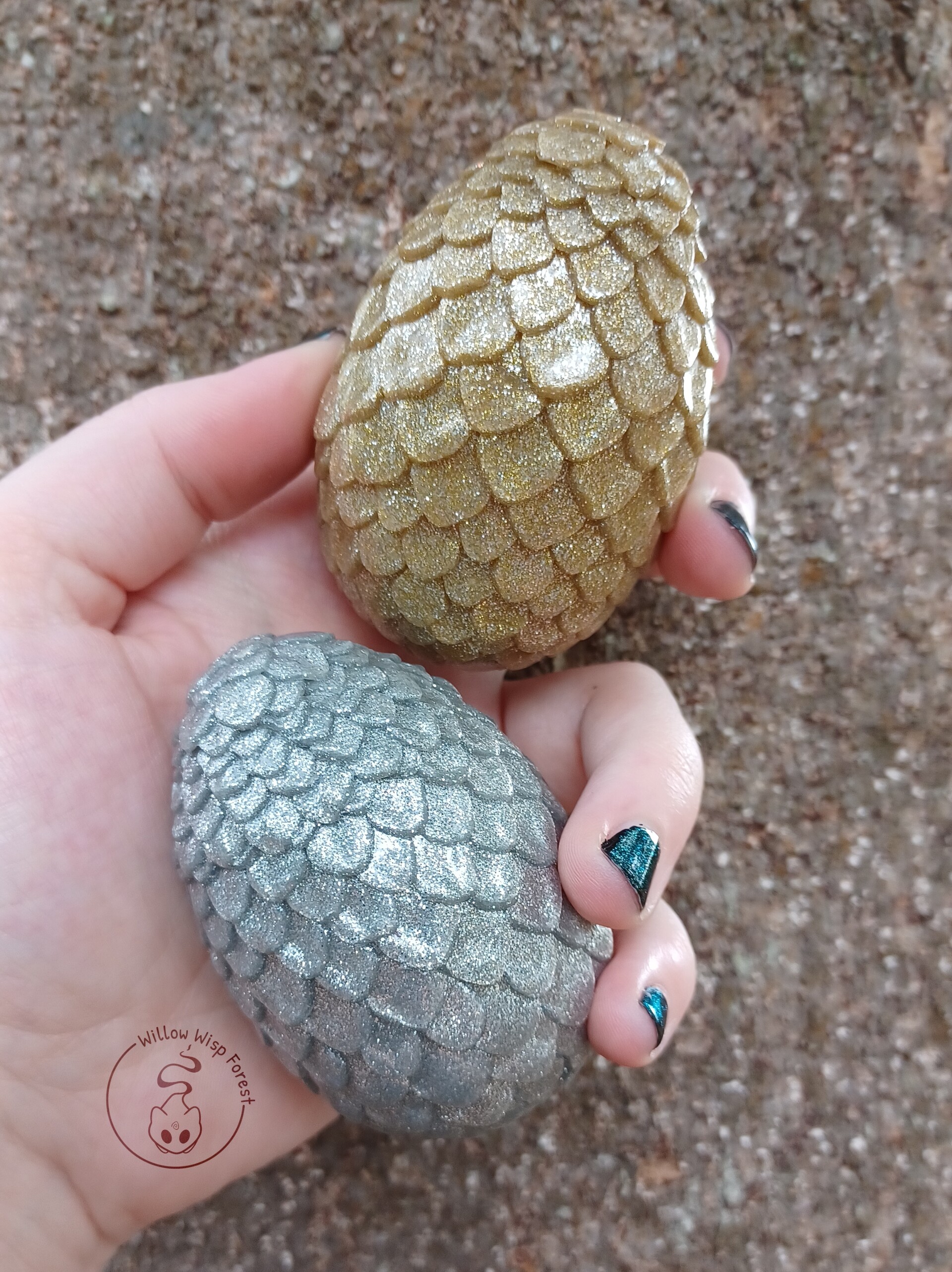 ArtStation - Glitter Gold & Silver Dragon Eggs