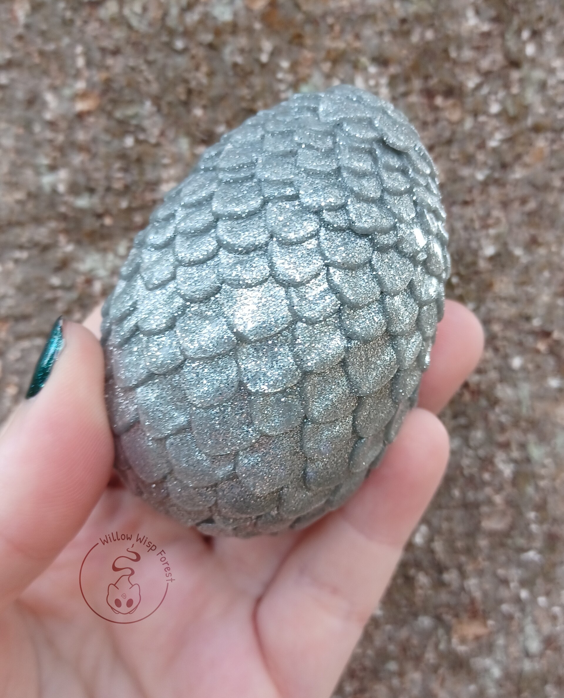 Willow Wisp Forest - Glitter Gold & Silver Dragon Eggs