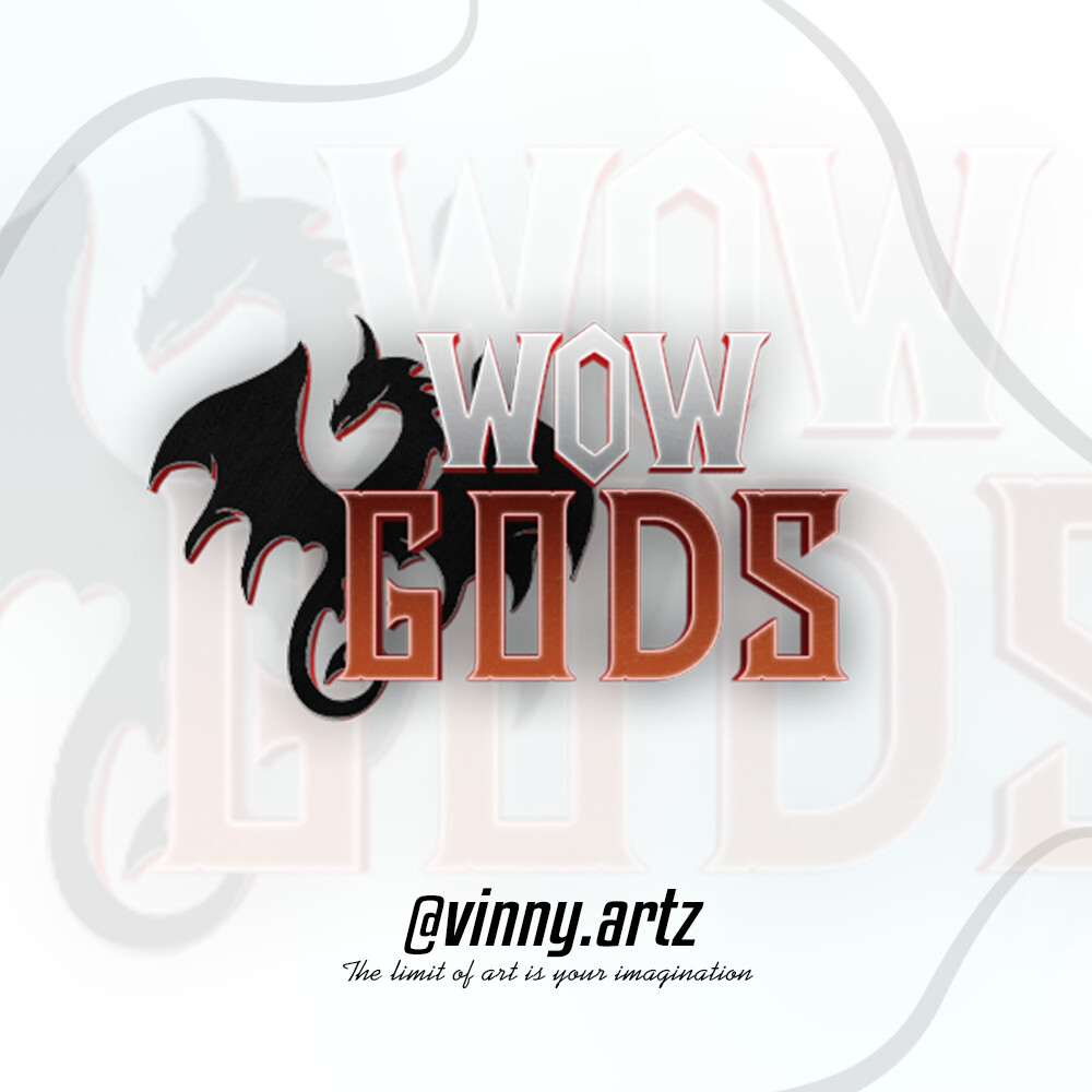 ArtStation - Logo for "WoW Gods" World of Warcraft Server.