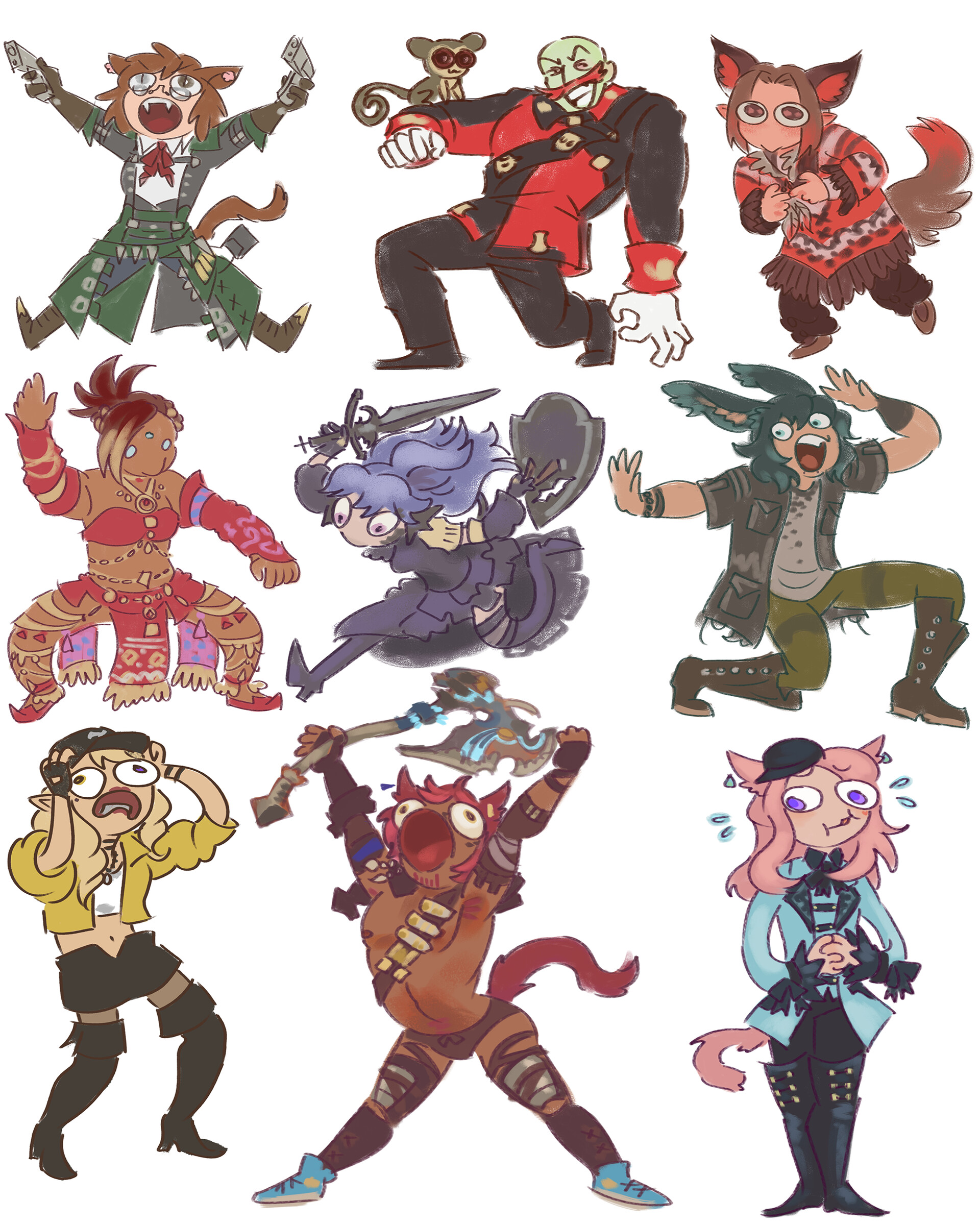 ArtStation - FFXIV Player Portraits