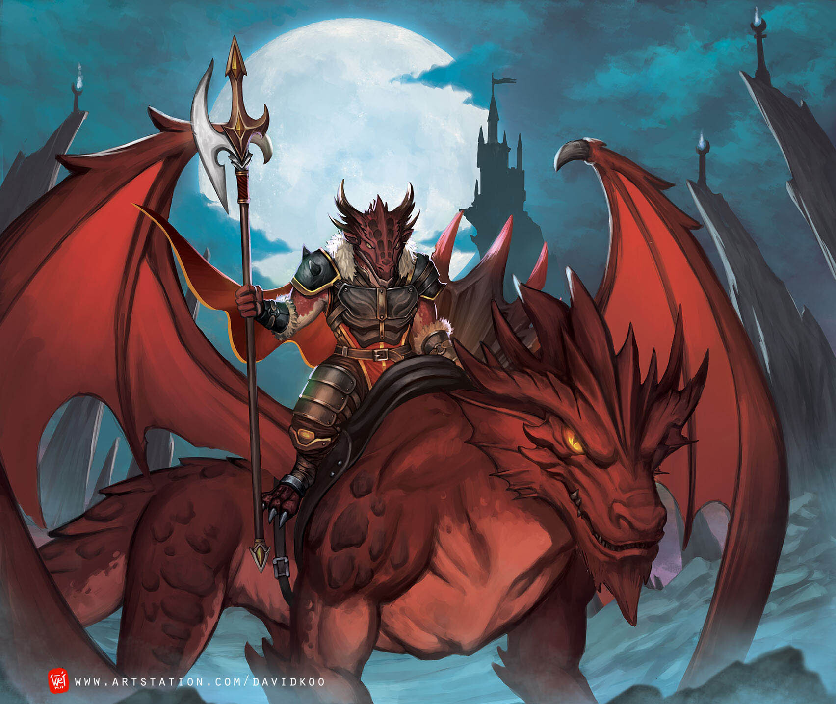 ArtStation - Kogmarde the dragon knight raider