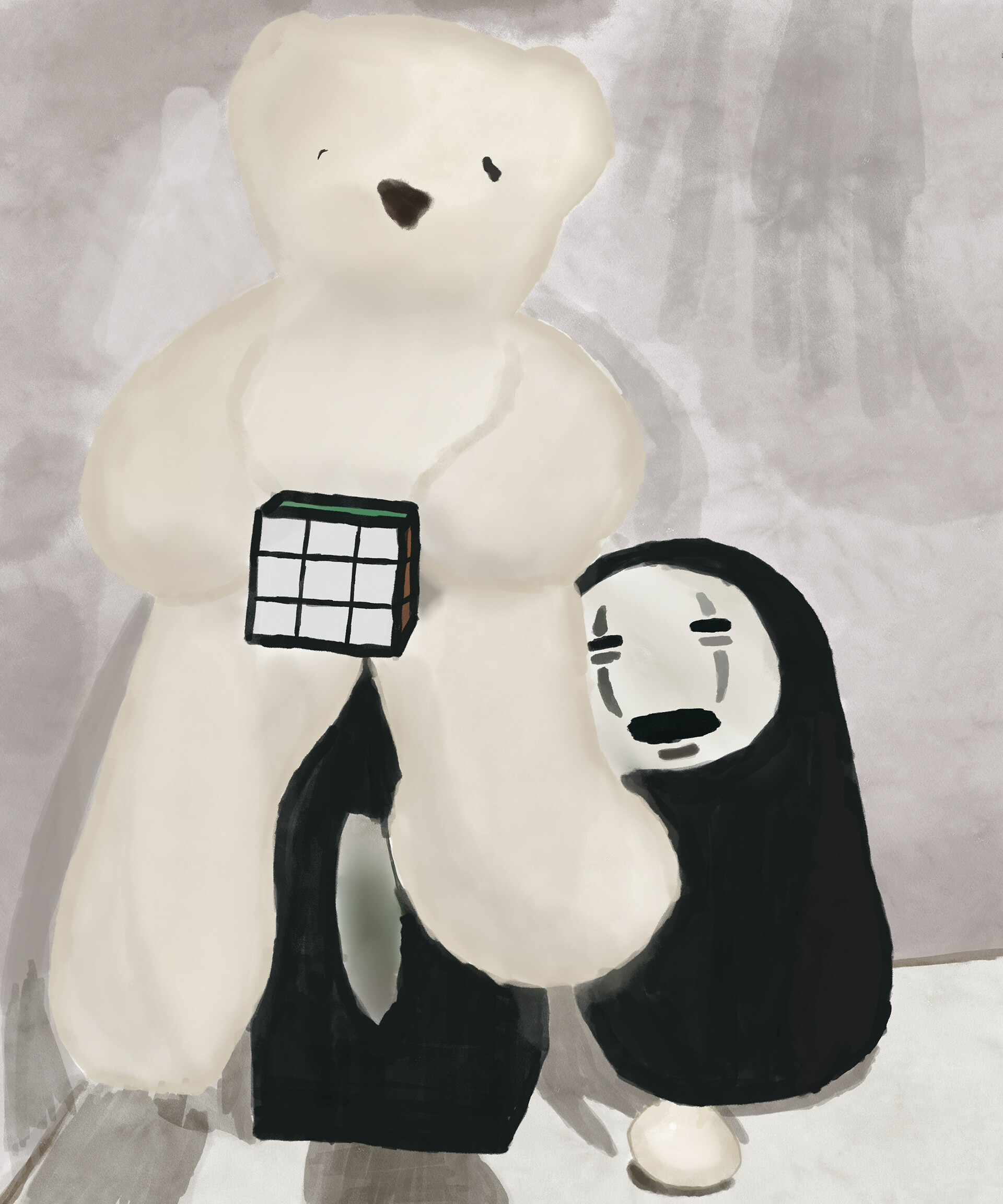 ArtStation - Teddy Bear and No-Face Final Project