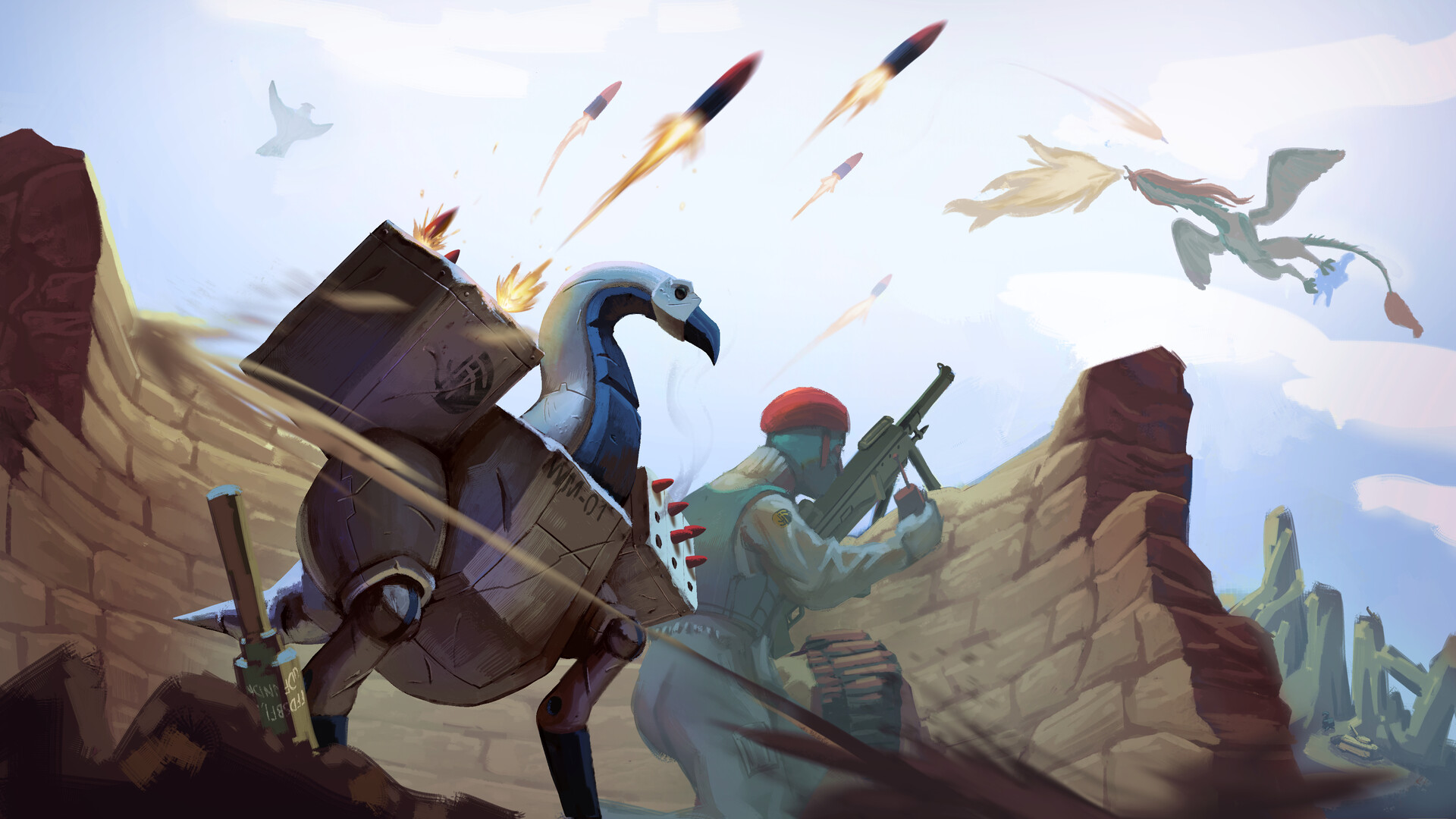 ArtStation - WM-01's Rocket Assault