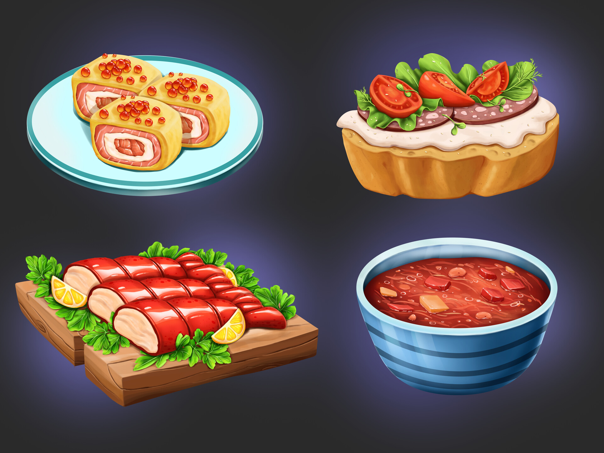 ArtStation - Food art concept. Bon Appetit